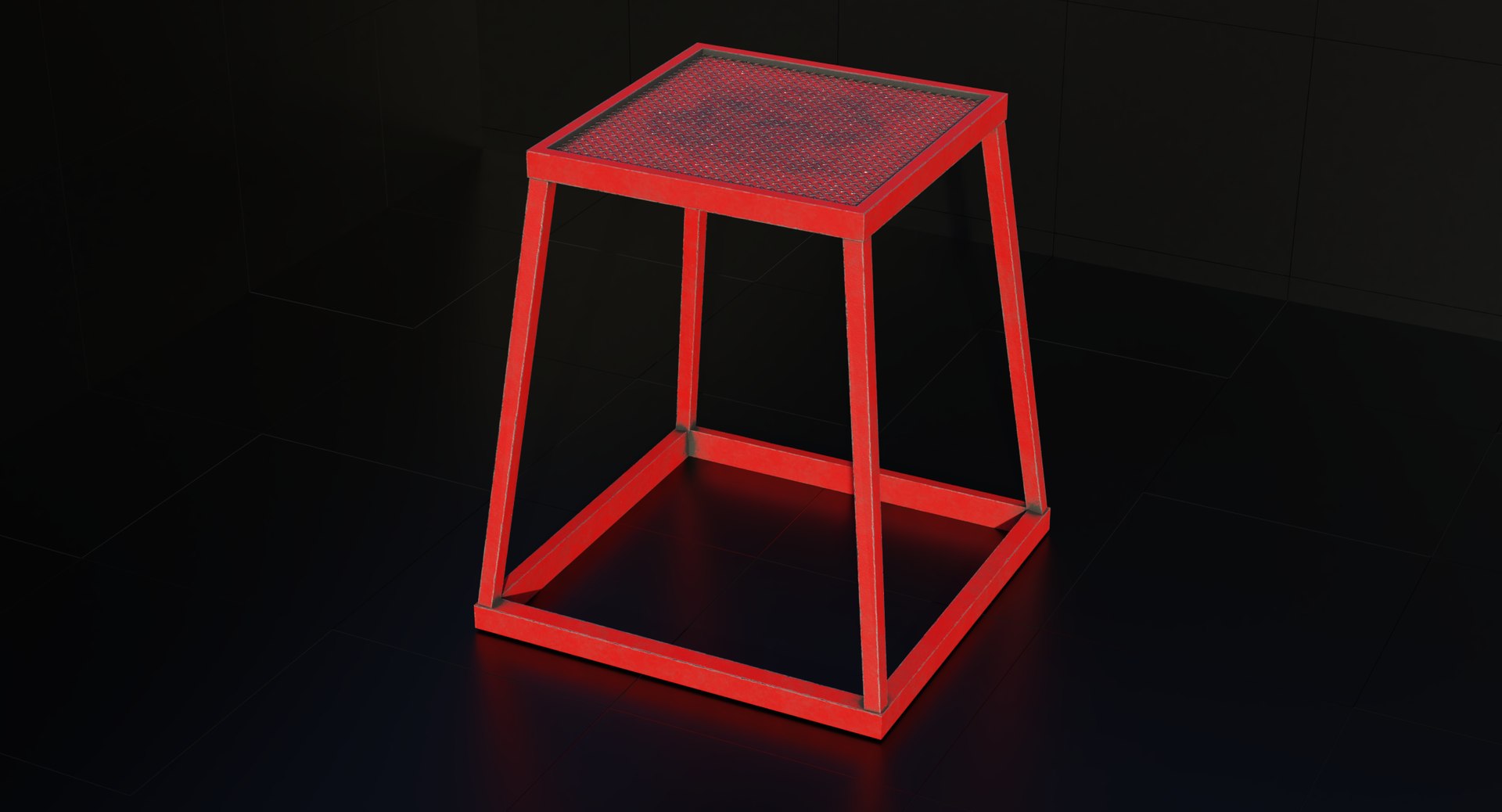 3D gym plyometric stool - model - TurboSquid 1306670