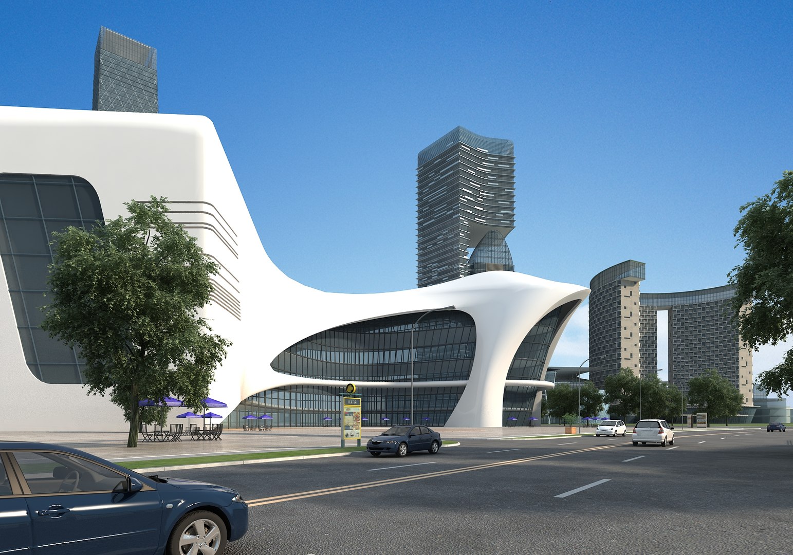 3D Modern Building Collection 16 - TurboSquid 2051140