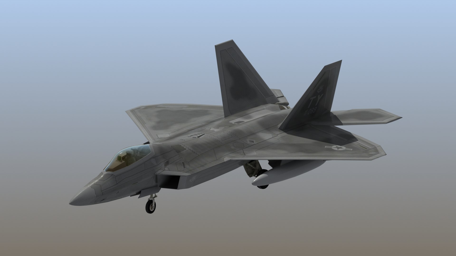 3D F22A Raptor USAF - TurboSquid 2128799