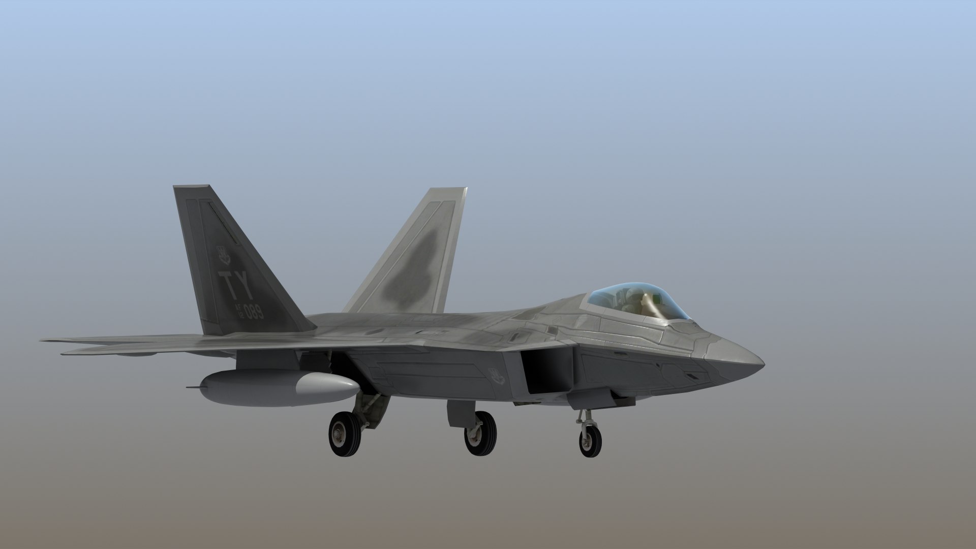 3D F22A Raptor USAF - TurboSquid 2128799