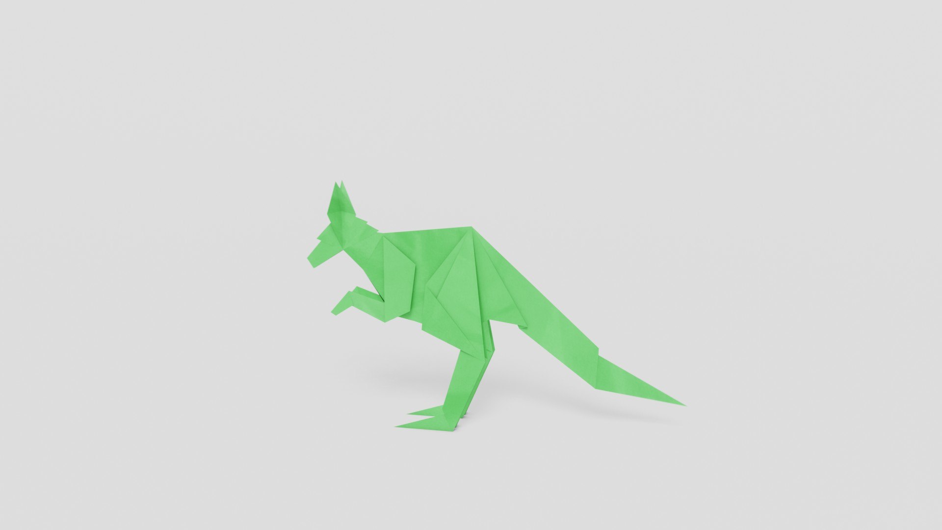 Origami Kangaroo 3D - TurboSquid 1956689