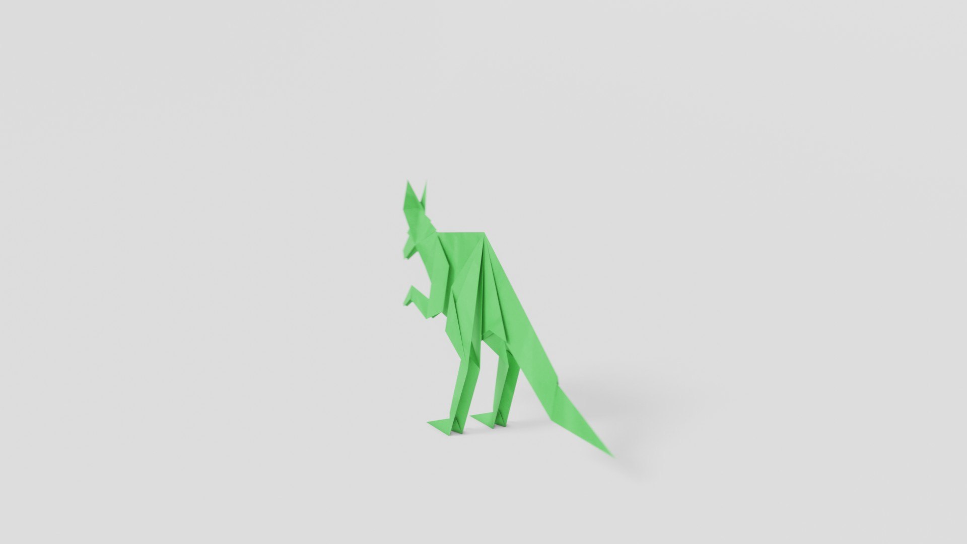 Origami Kangaroo 3D - TurboSquid 1956689