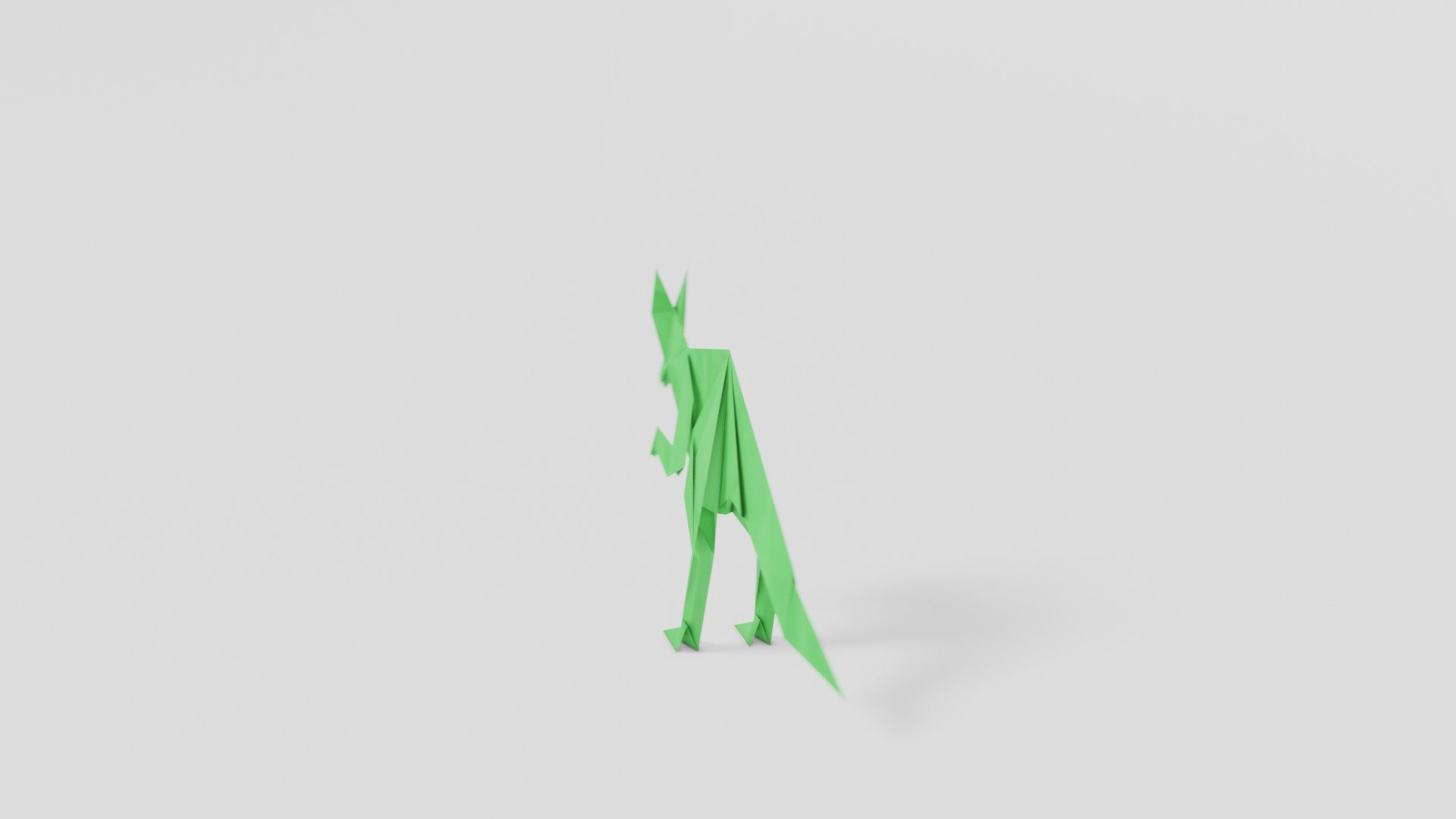 Origami Kangaroo 3D - TurboSquid 1956689