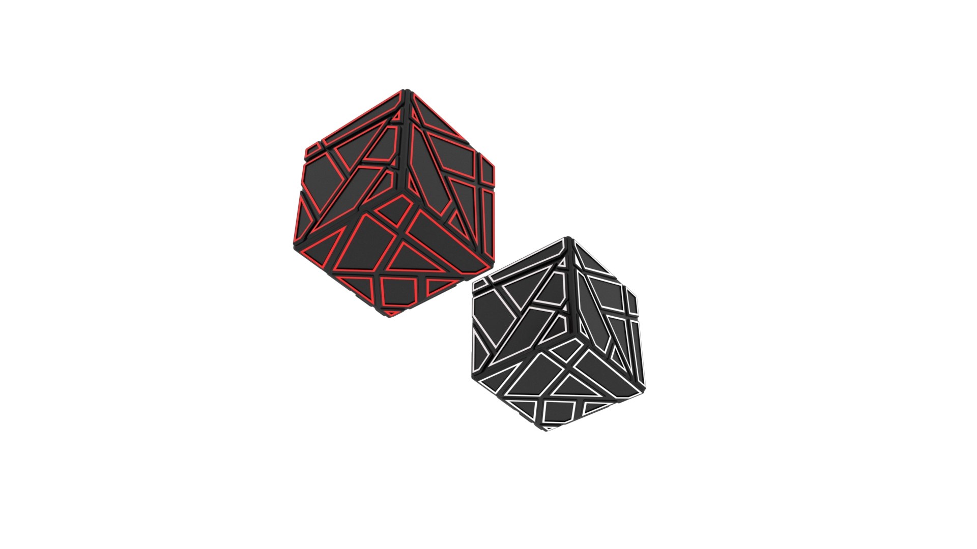 Ghost Cubes 3D Model - TurboSquid 1754561