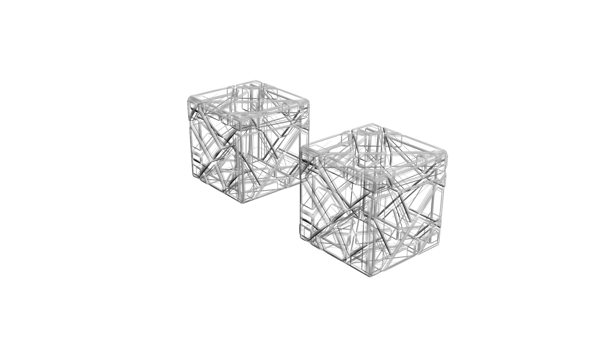 Ghost Cubes 3D Model - TurboSquid 1754561
