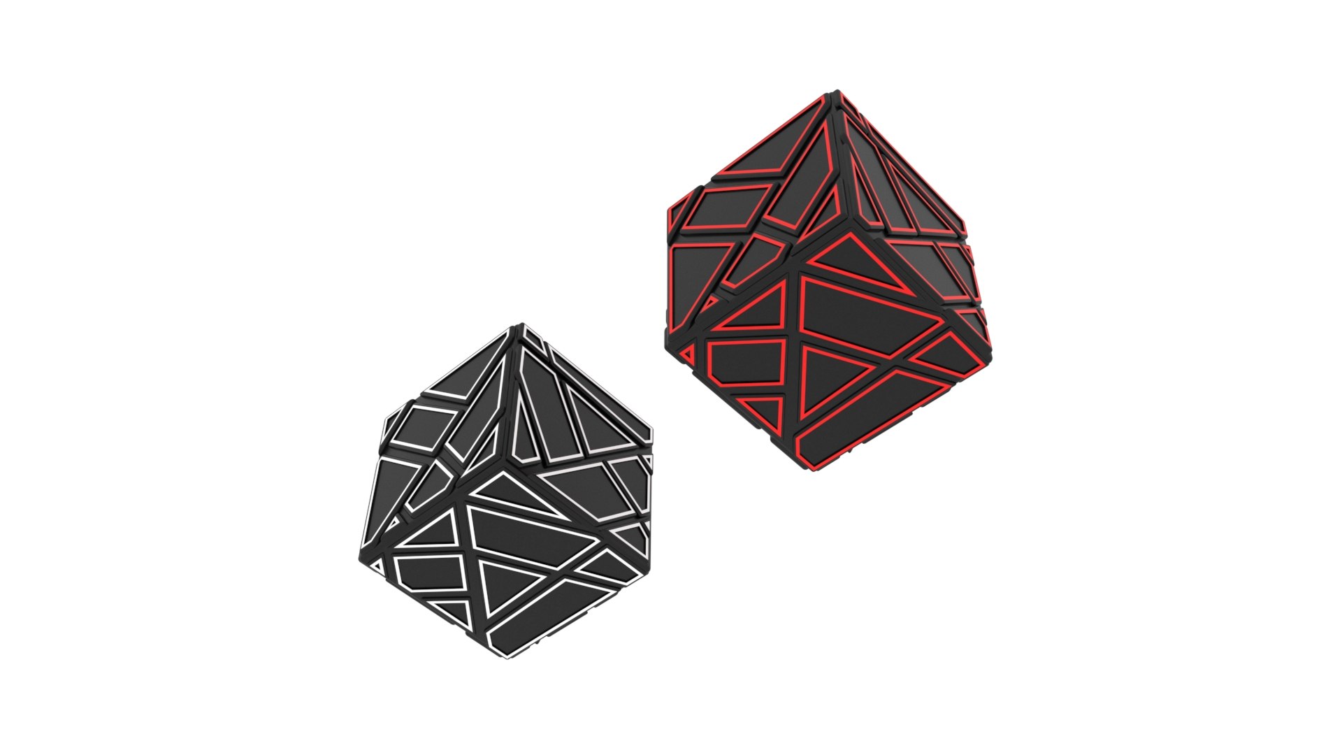 Ghost Cubes 3D Model - TurboSquid 1754561