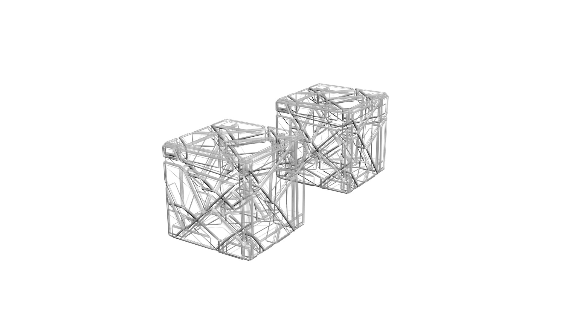 Ghost Cubes 3D Model - TurboSquid 1754561