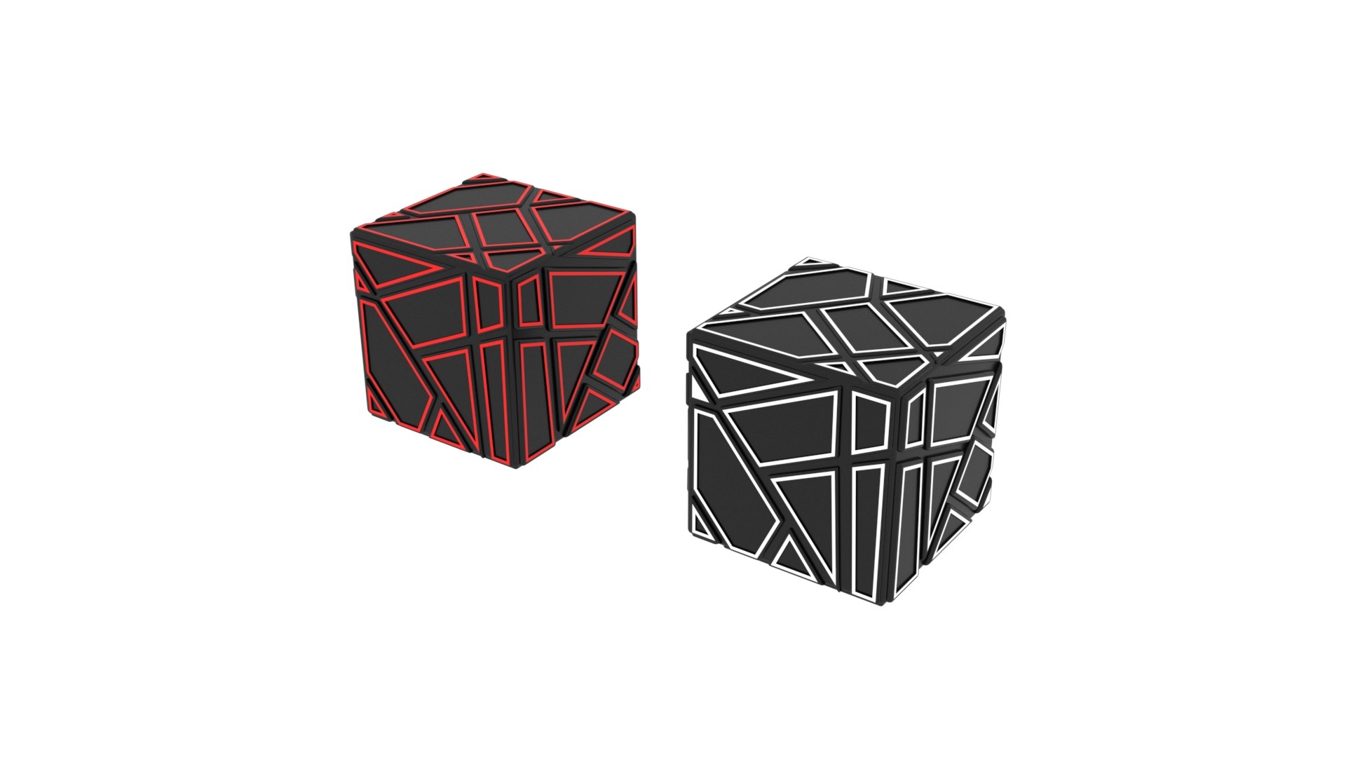 Ghost Cubes 3D Model - TurboSquid 1754561