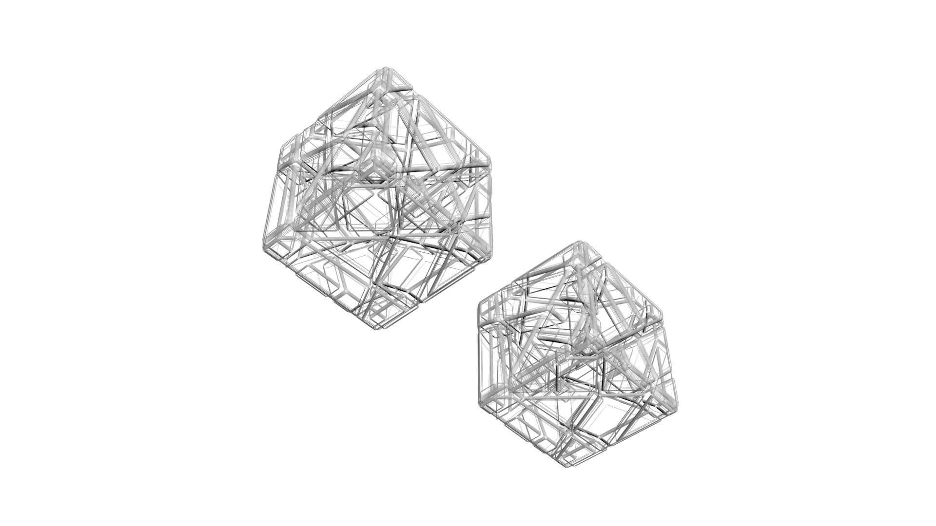 Ghost Cubes 3D Model - TurboSquid 1754561