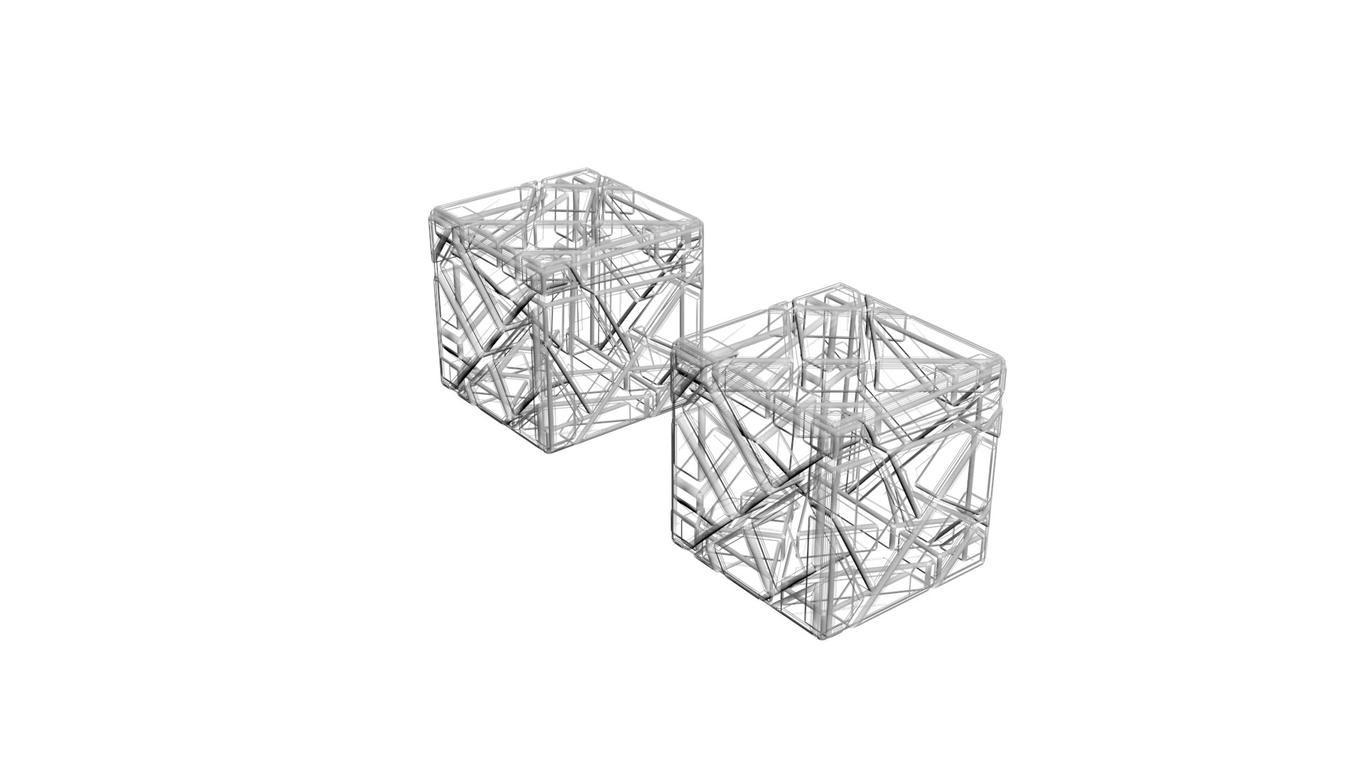 Ghost Cubes 3D Model - TurboSquid 1754561
