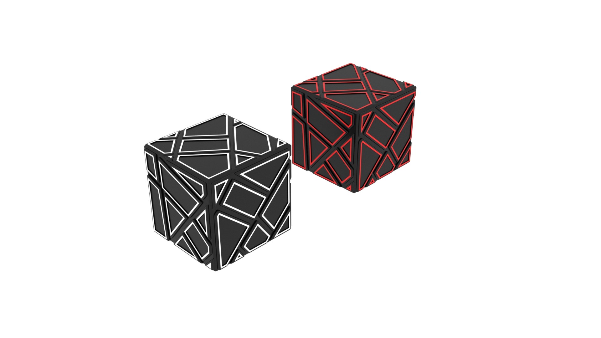 Ghost Cubes 3D model - TurboSquid 1754561