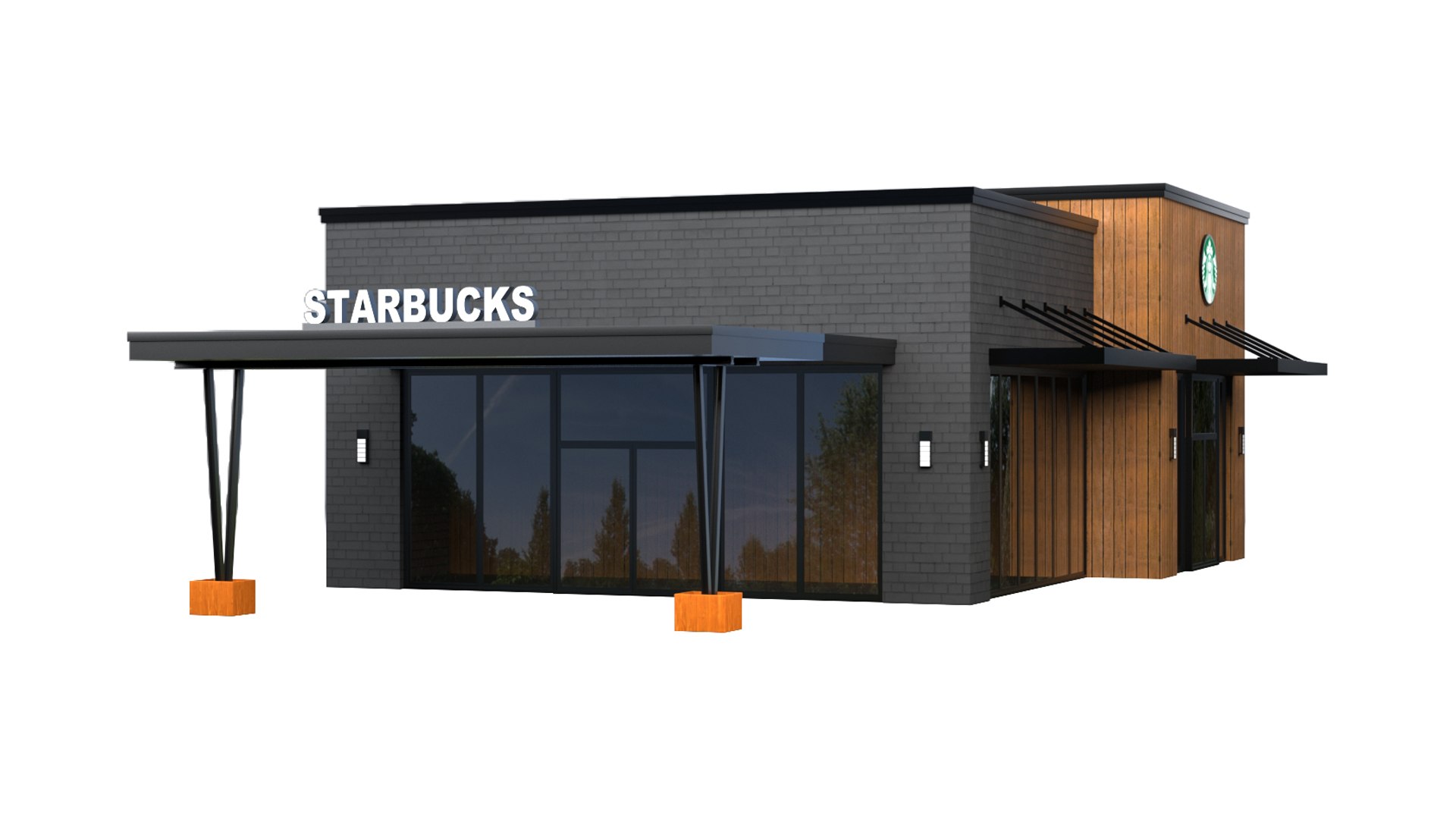 3D Model Starbucks - TurboSquid 2291489