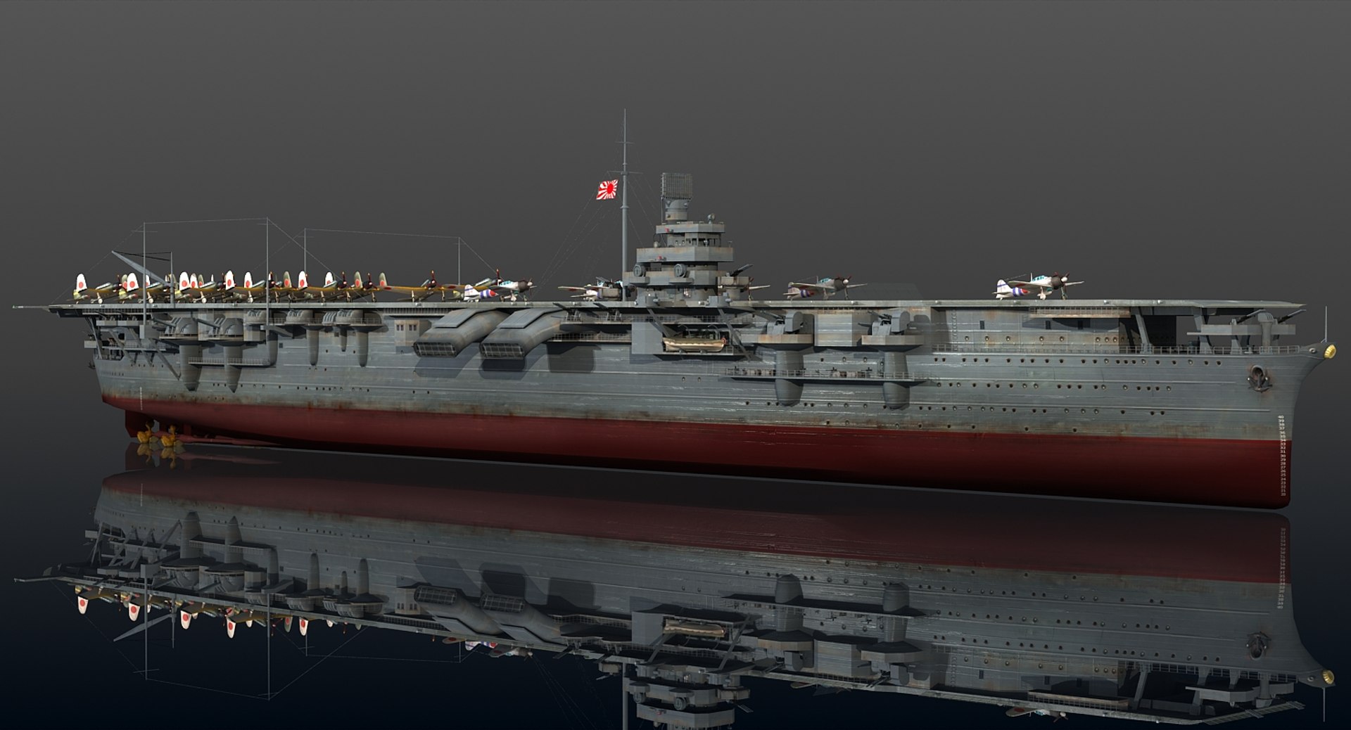 3D Japanese Shokaku - TurboSquid 1345375