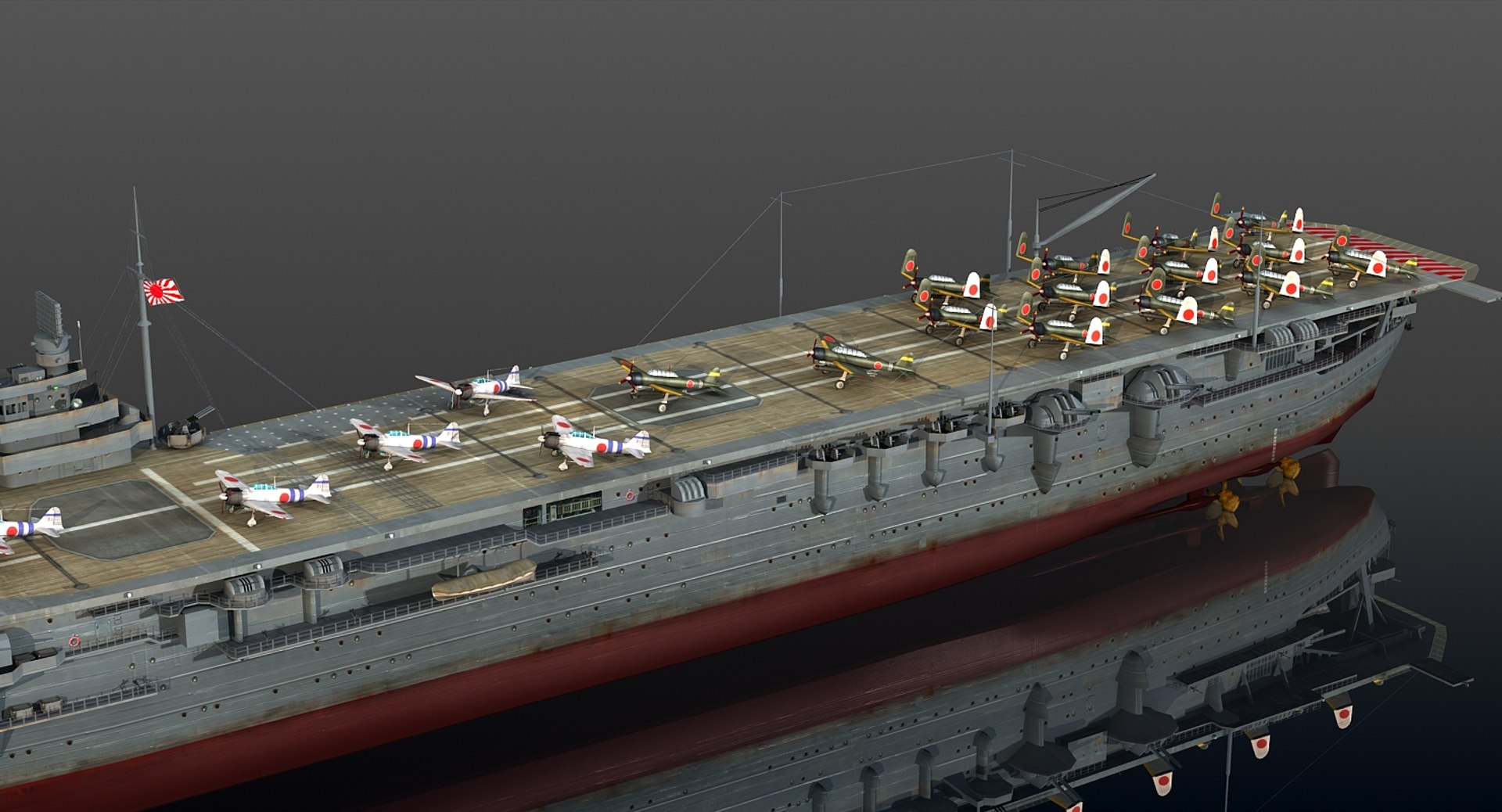 3D Japanese Shokaku - TurboSquid 1345375