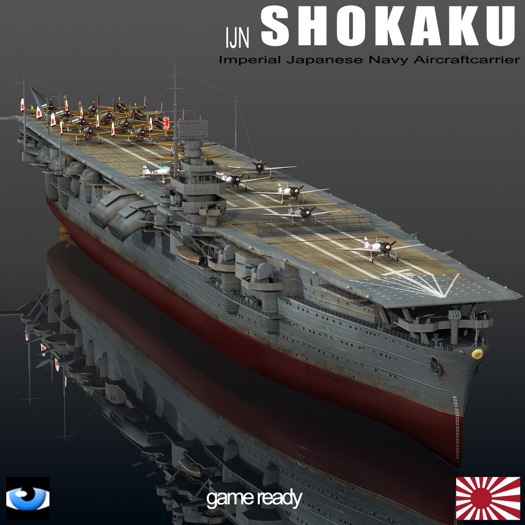 3D Japanese Shokaku - TurboSquid 1345375