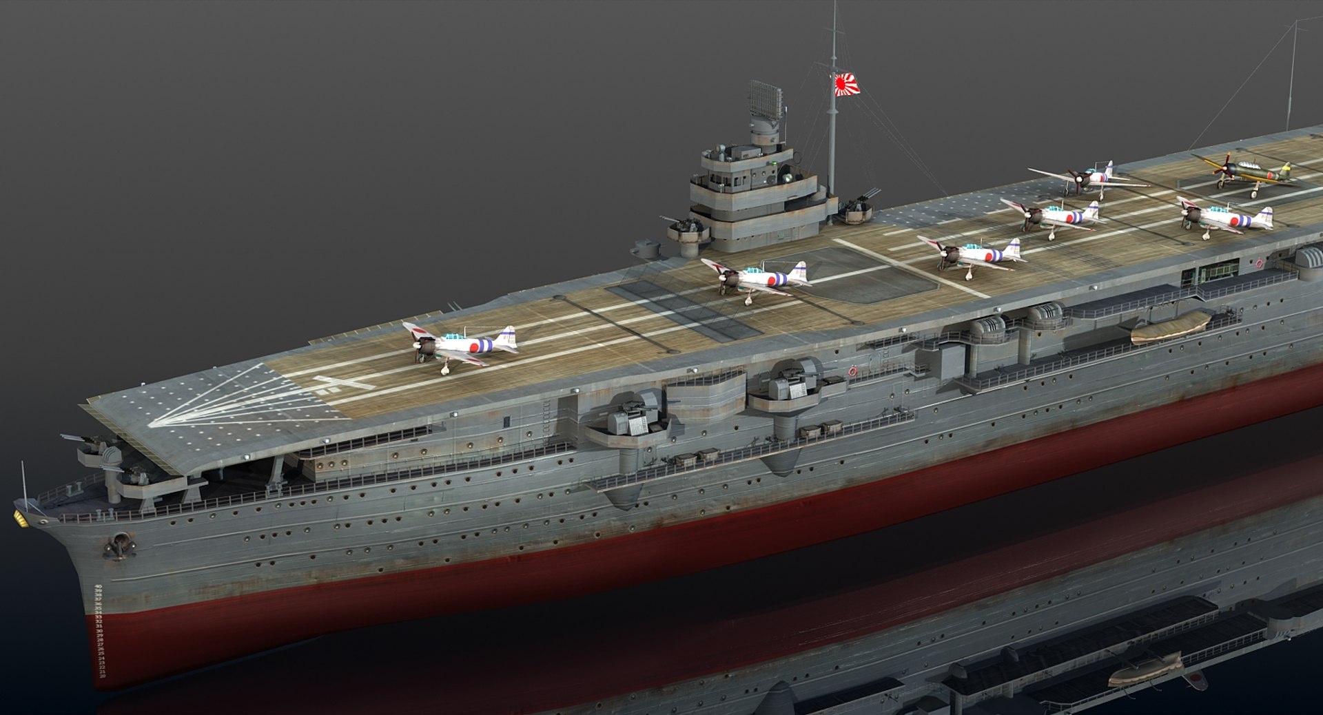 3D Japanese Shokaku - TurboSquid 1345375