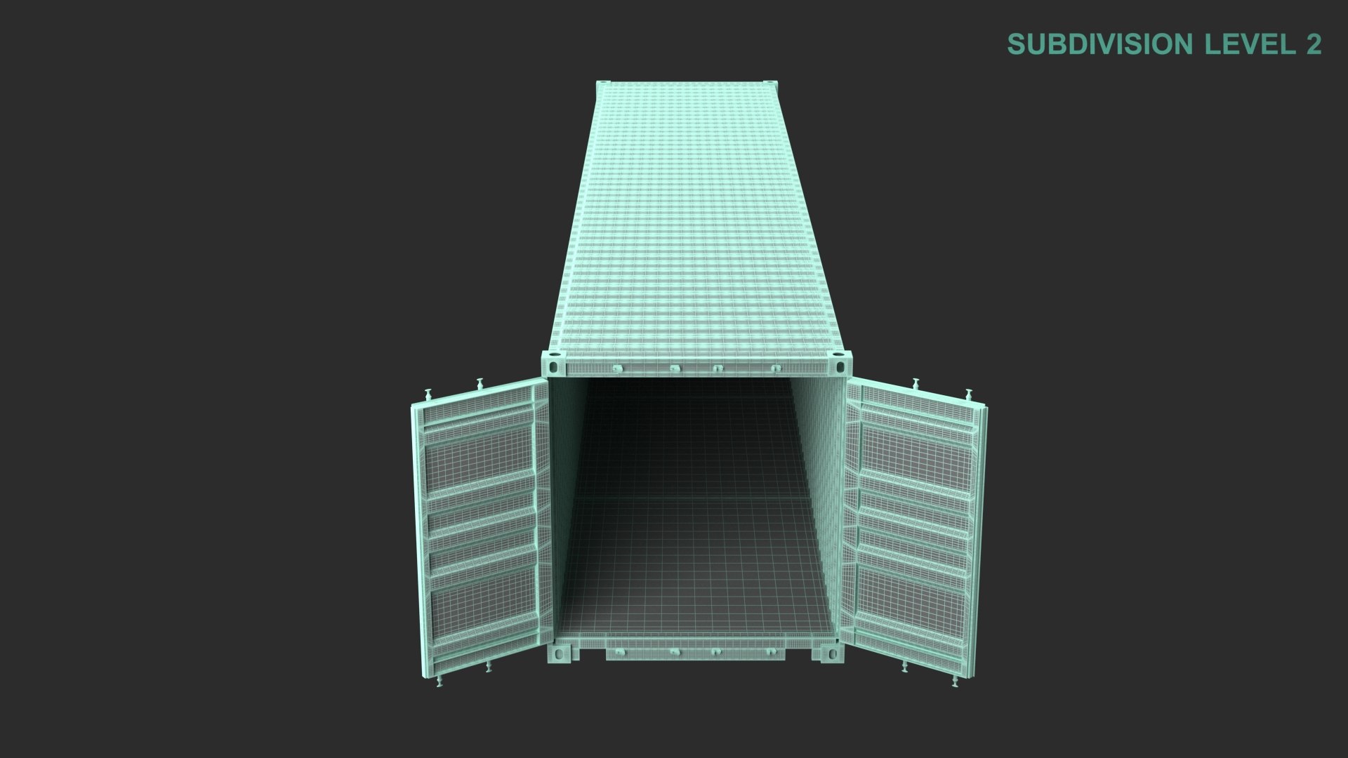 3D model 40ft Open Shipping Container - TurboSquid 2017521