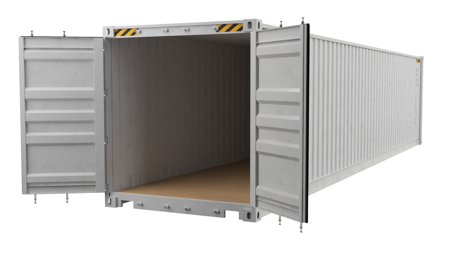 3D Model 40ft Open Shipping Container - TurboSquid 2017521