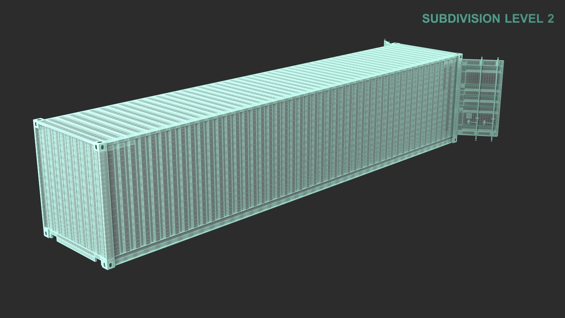 3D model 40ft Open Shipping Container - TurboSquid 2017521