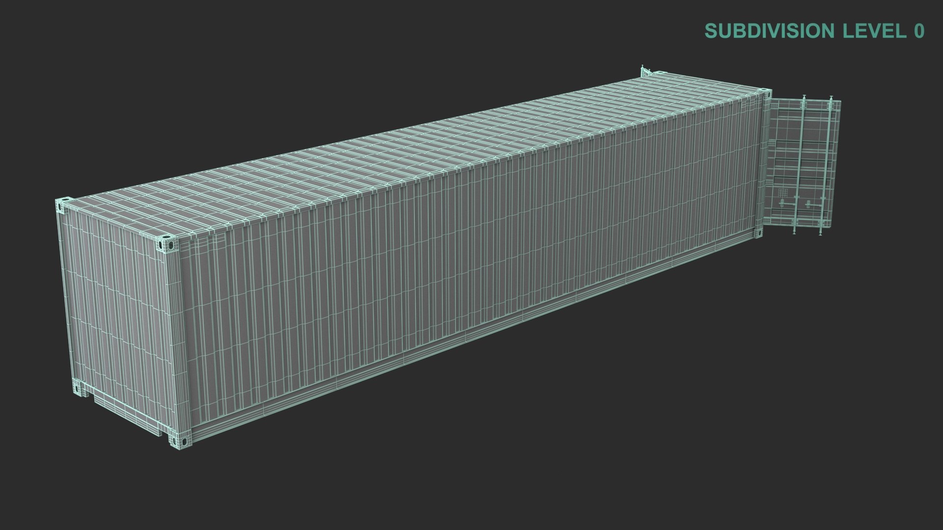 3D model 40ft Open Shipping Container - TurboSquid 2017521