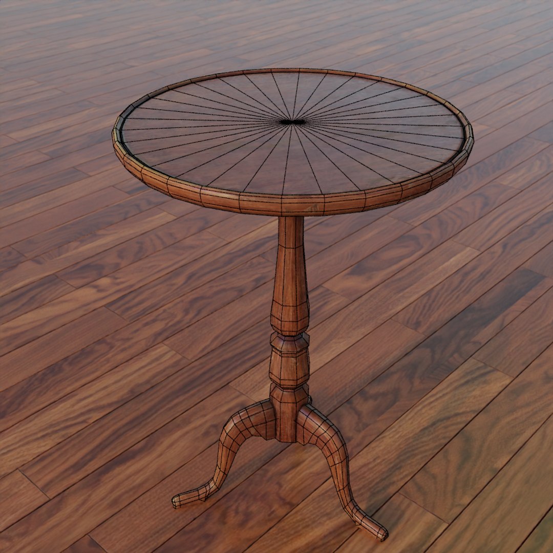 3D Circle Desk model - TurboSquid 1834046