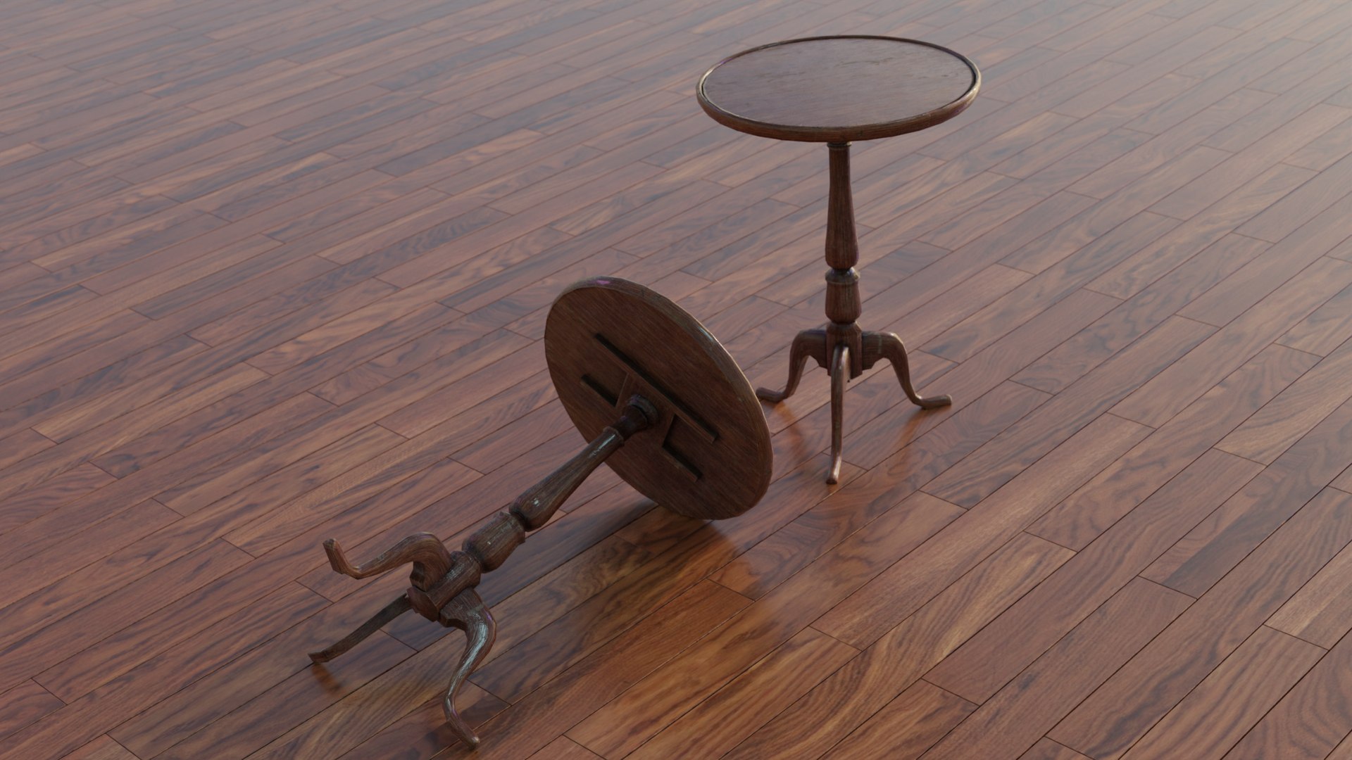 3D Circle Desk model - TurboSquid 1834046