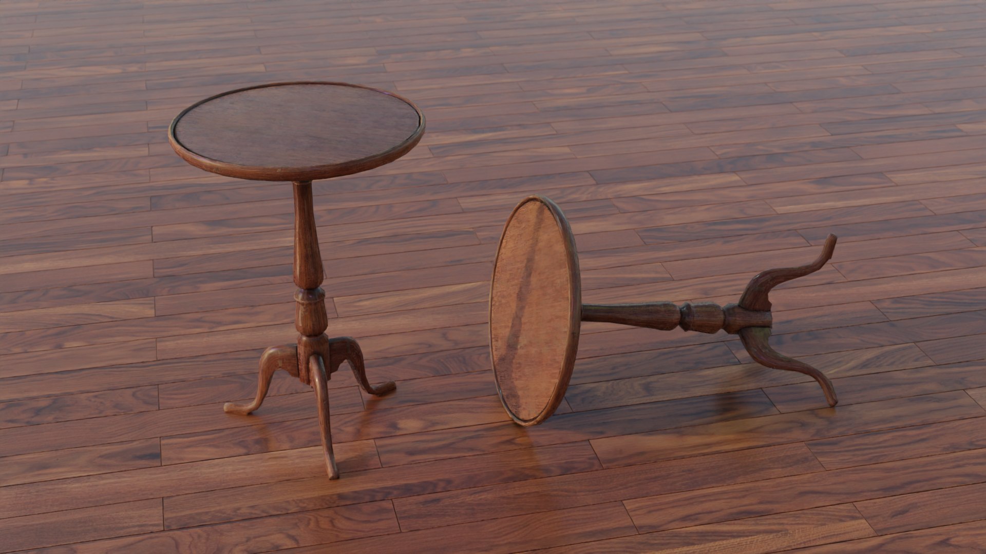 3D Circle Desk model - TurboSquid 1834046