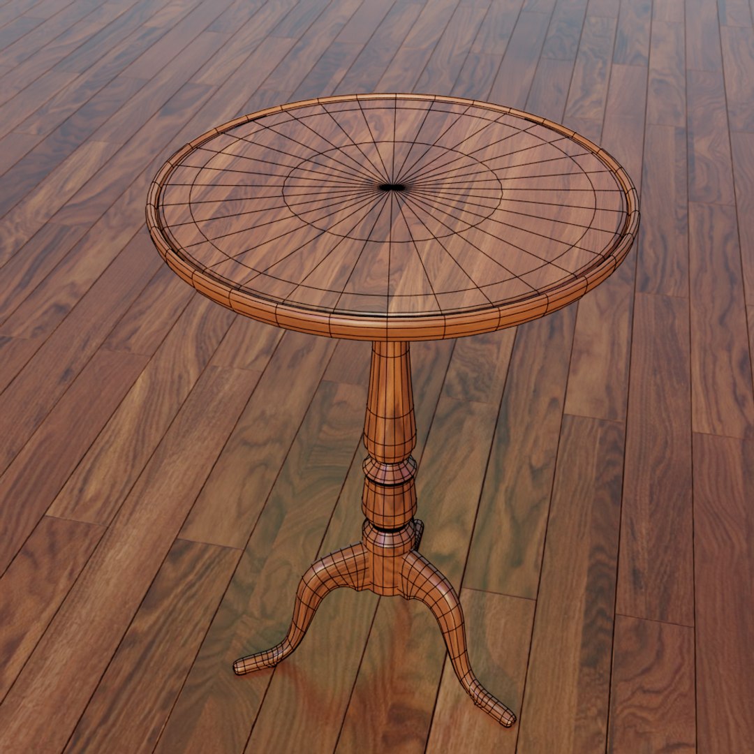 3D Circle Desk model - TurboSquid 1834046