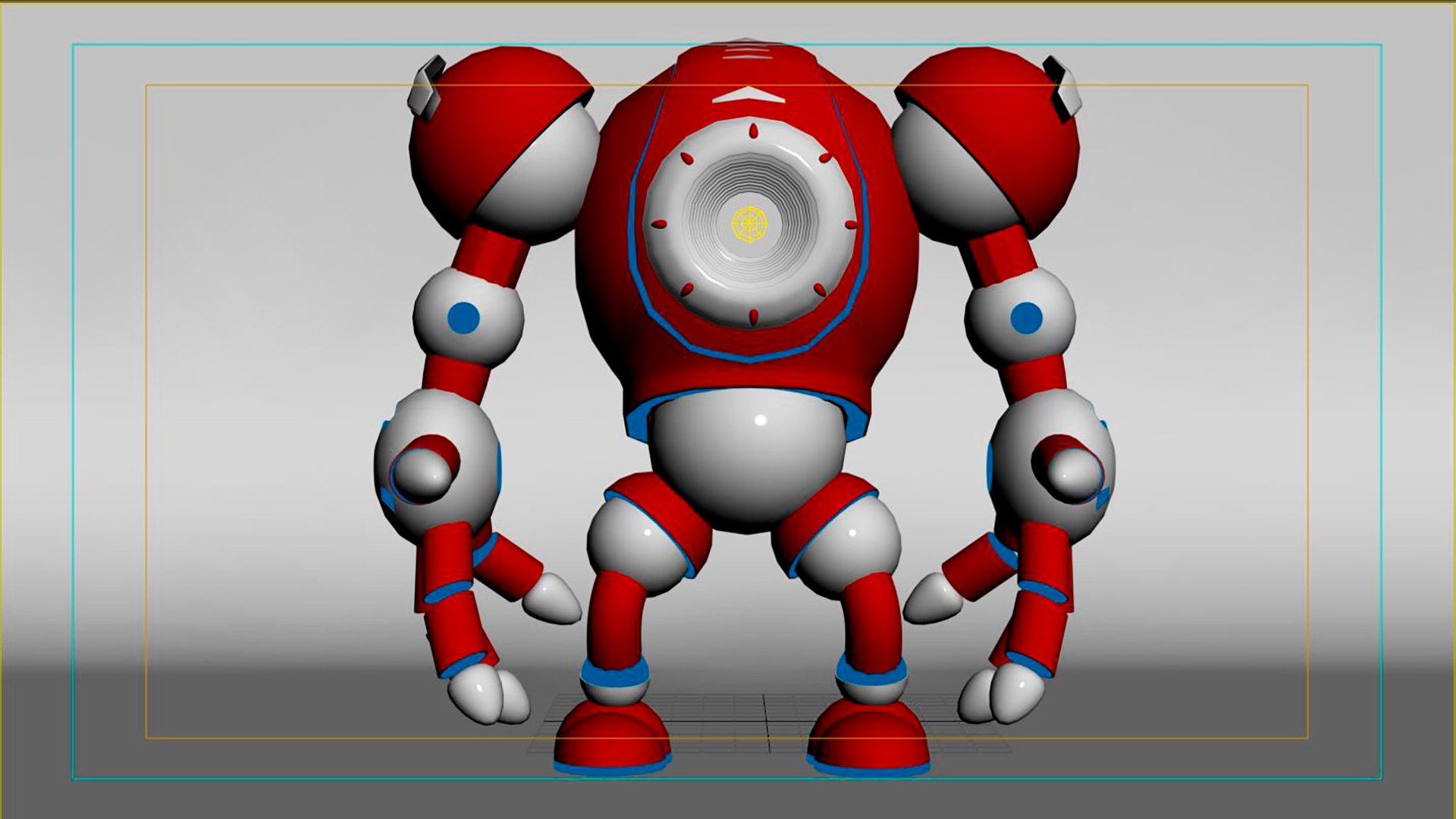 Robot cartoon 3D model - TurboSquid 1631691
