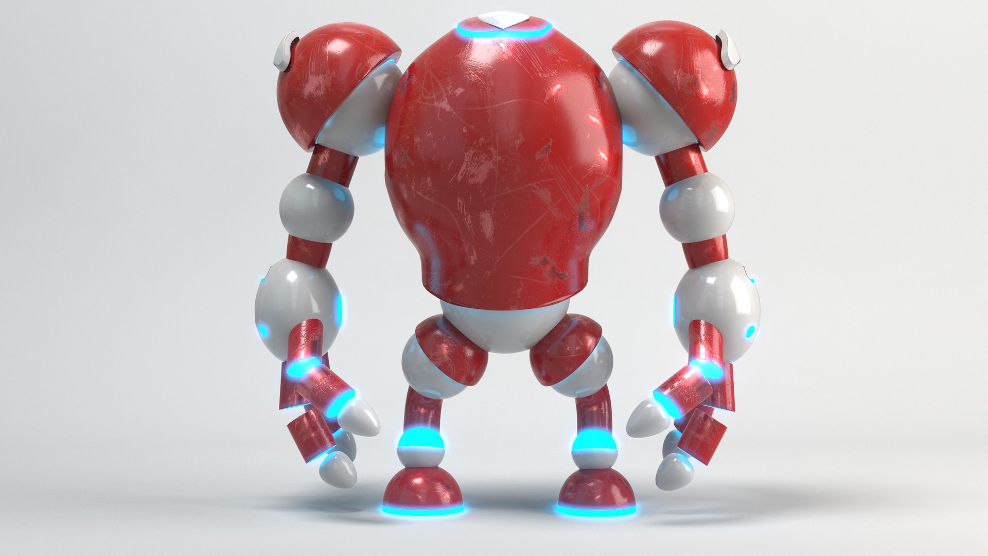 Robot cartoon 3D model - TurboSquid 1631691