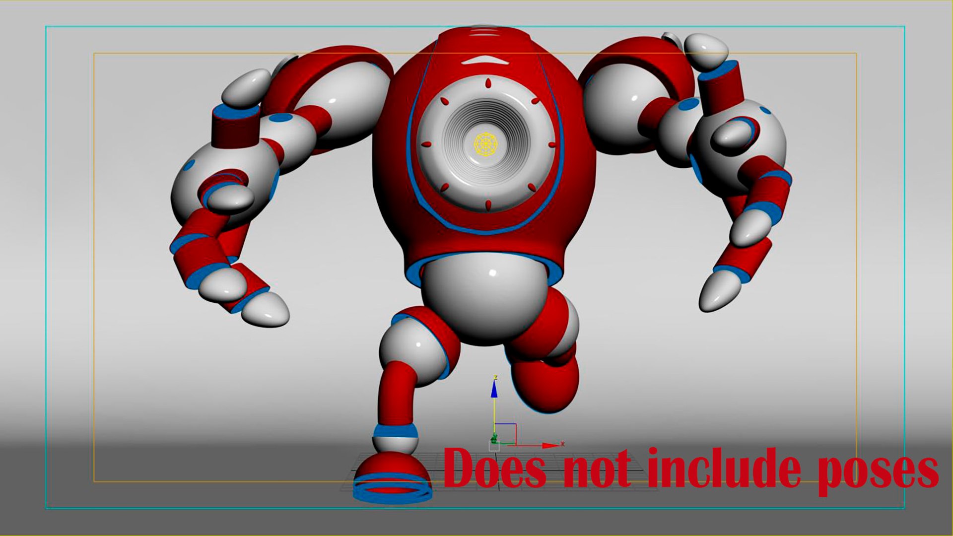 Robot cartoon 3D model - TurboSquid 1631691