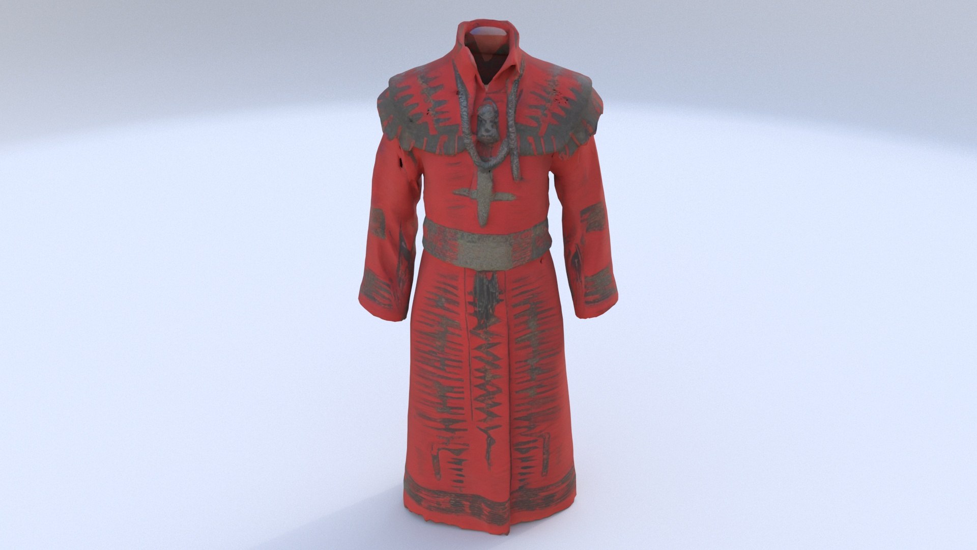 3D Aztec High Priest Ceremonial Robe - TurboSquid 2328158