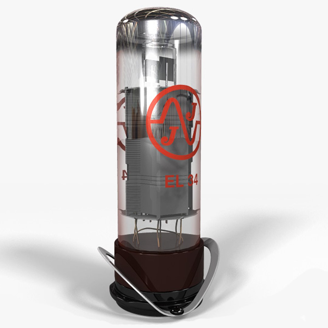 El34 Vacuum Tube 3d Max