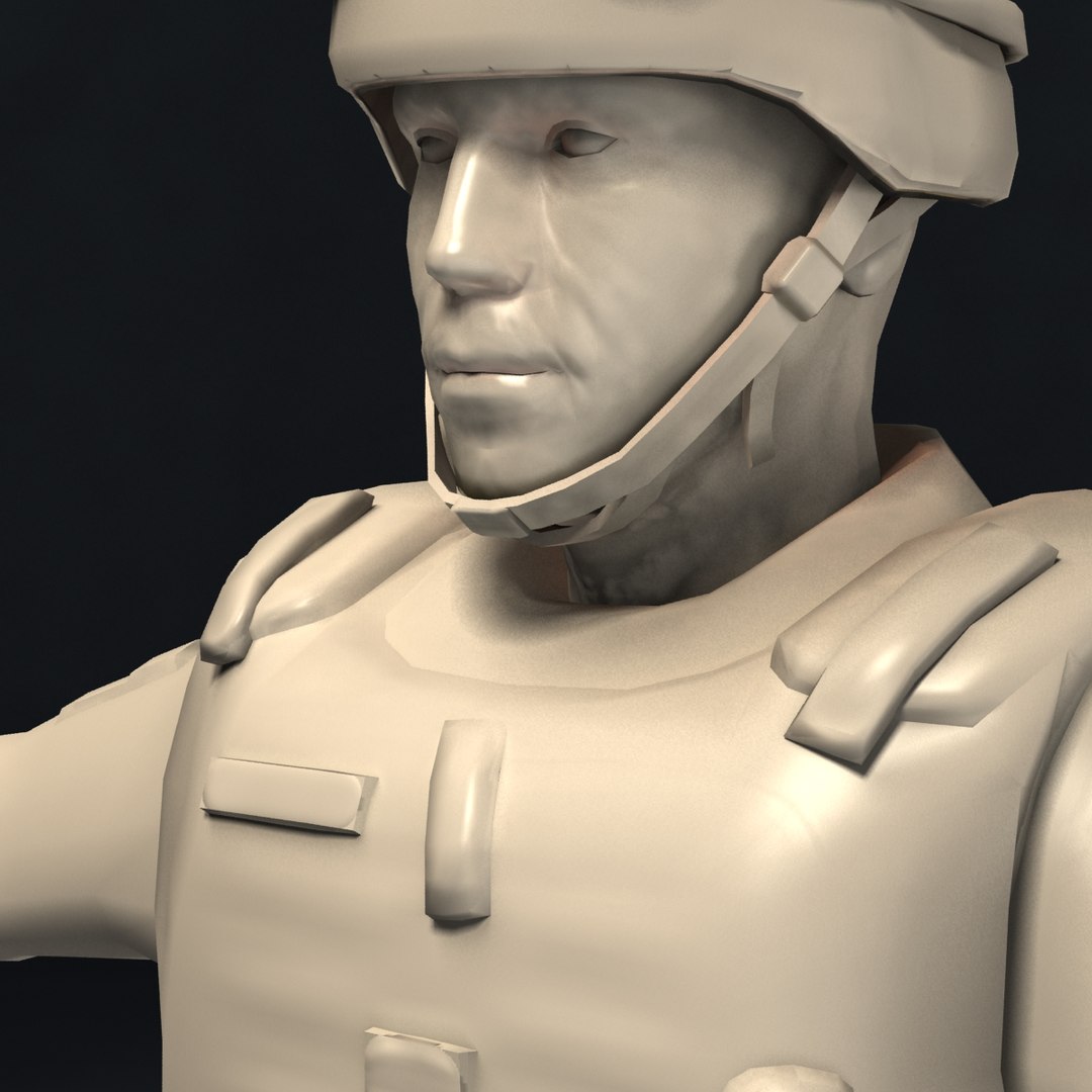 Army Soldier Multicam Bdu 3d Model