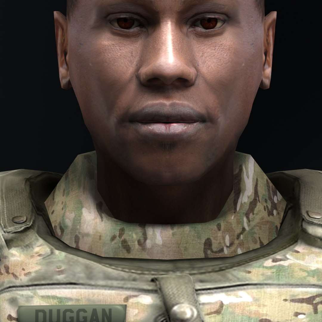 Army Soldier Multicam Bdu 3d Model