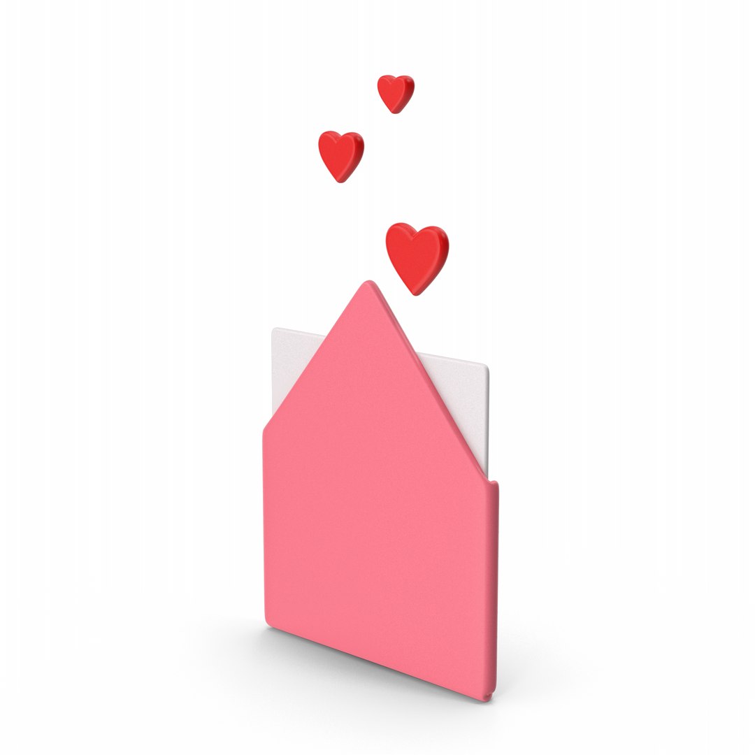 3D Cartoony Love Message - TurboSquid 2135650
