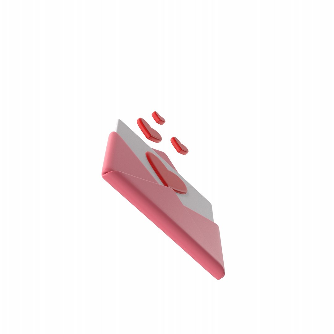 3D Cartoony Love Message - TurboSquid 2135650