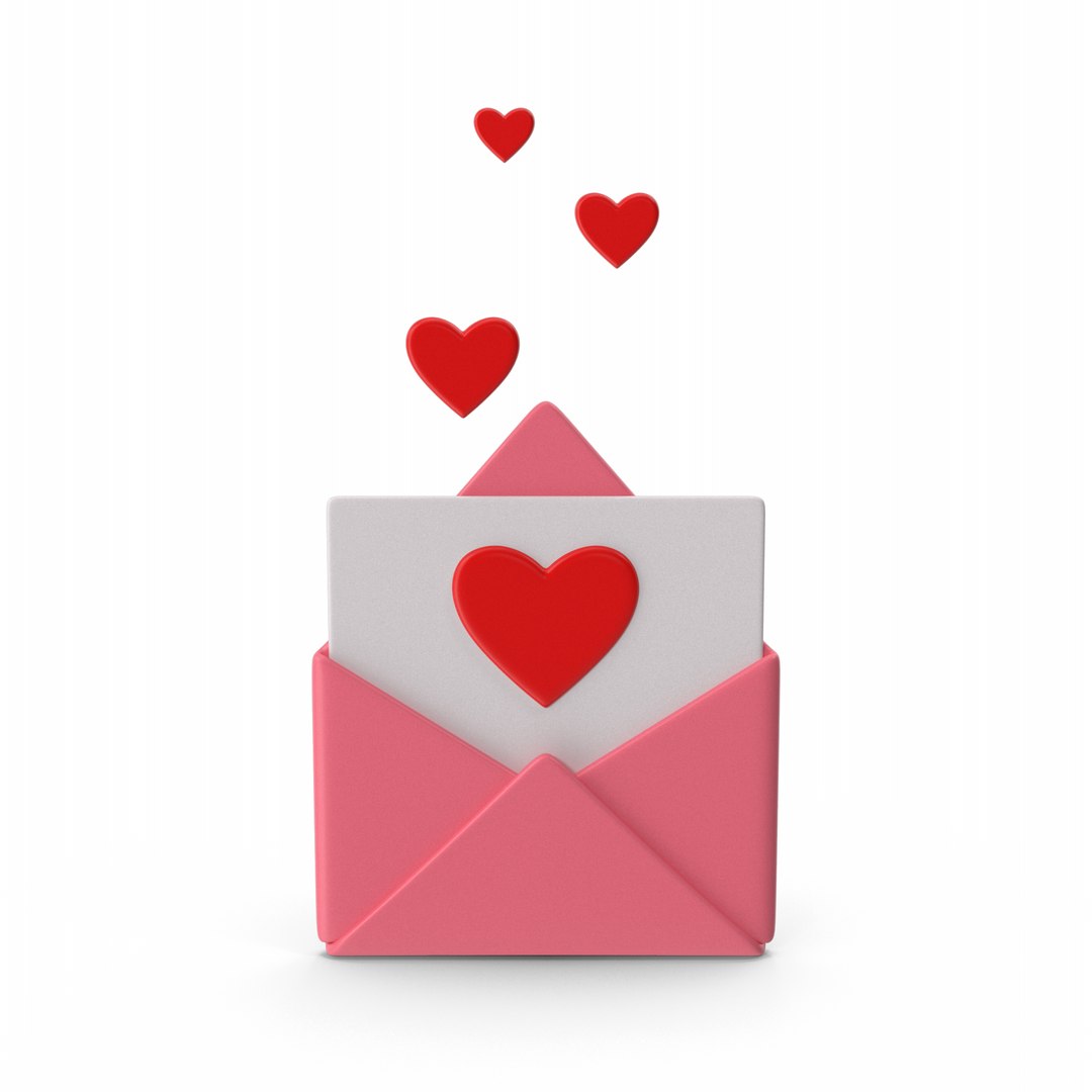 3D Cartoony Love Message - TurboSquid 2135650