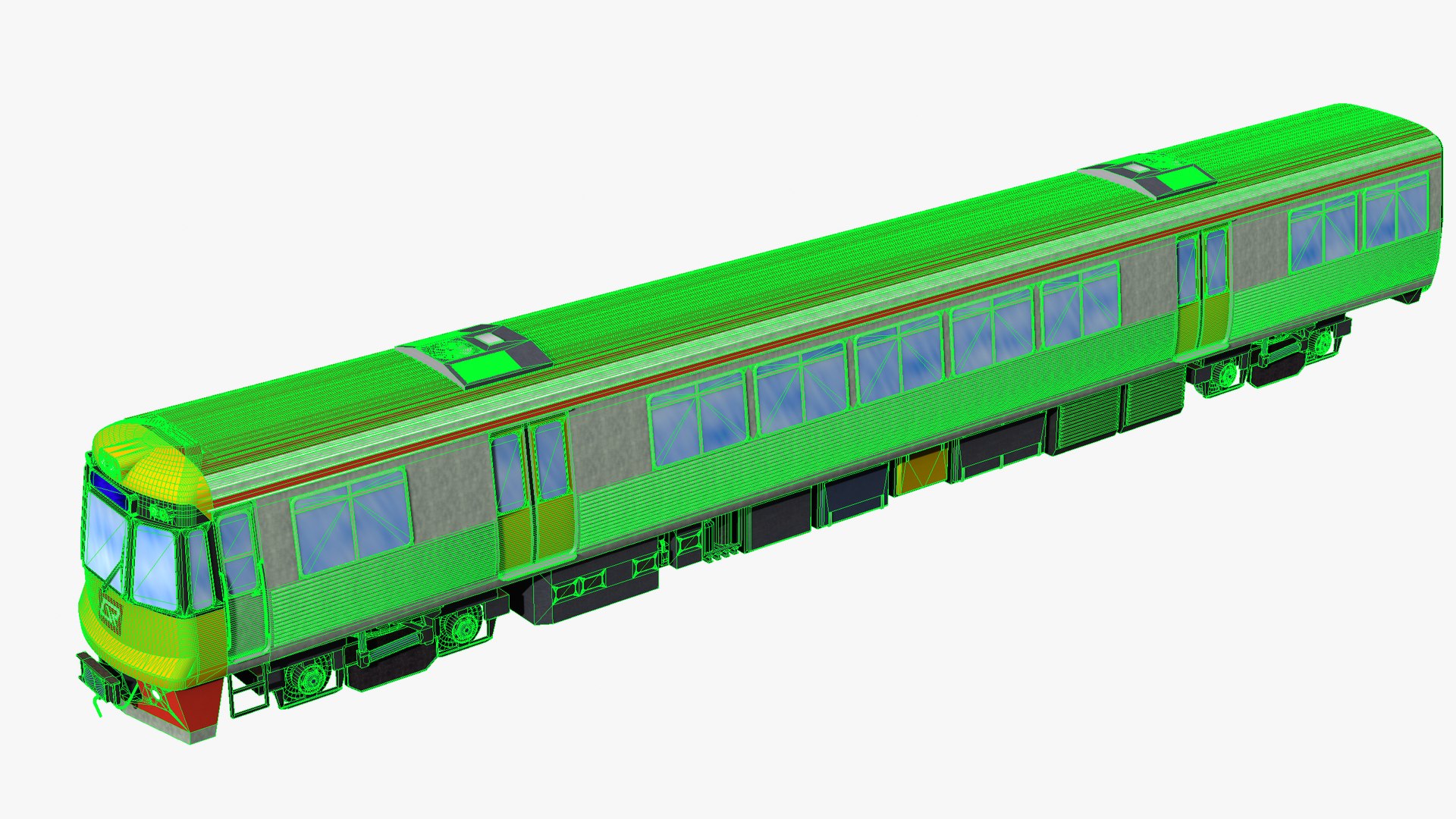 Queensland Rail Emu - Electric Australian Urban Passenger Train 3D ...