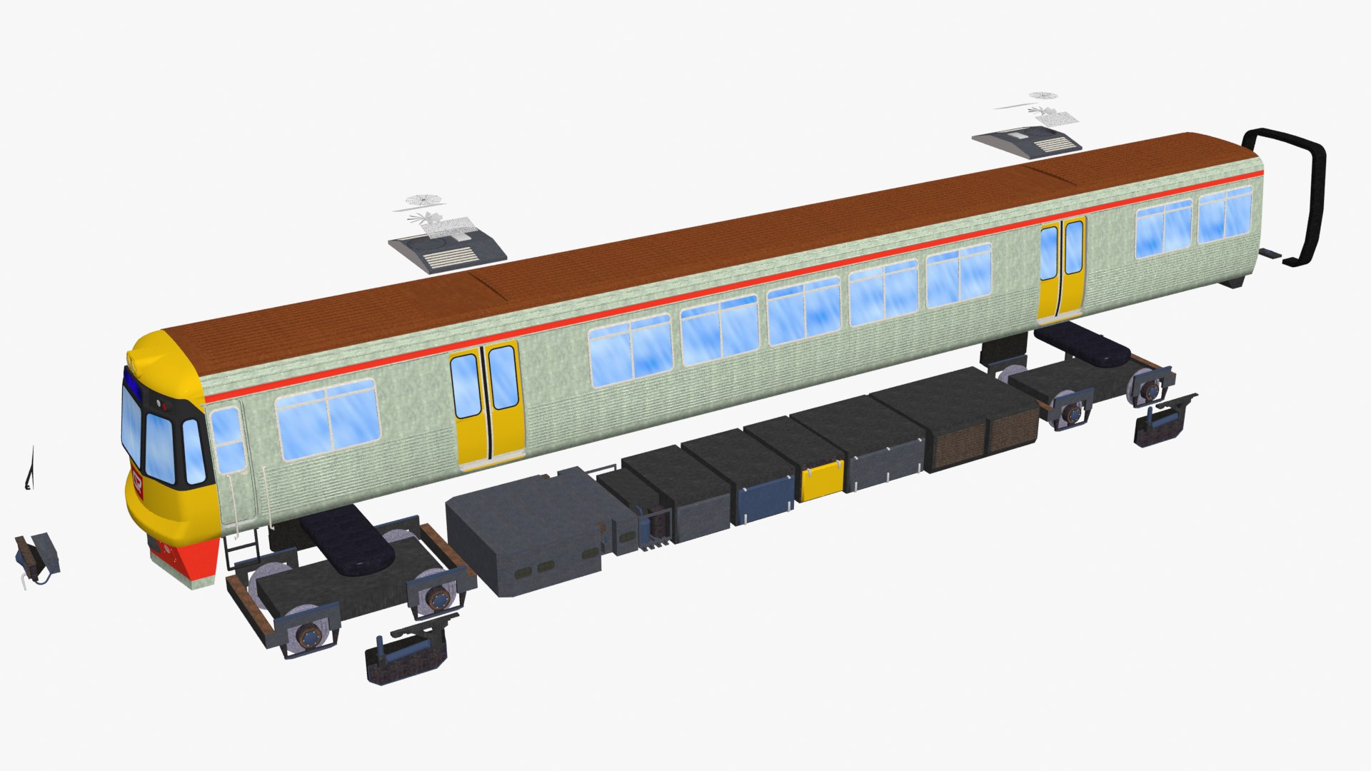 Queensland Rail Emu - Electric Australian Urban Passenger Train 3D ...
