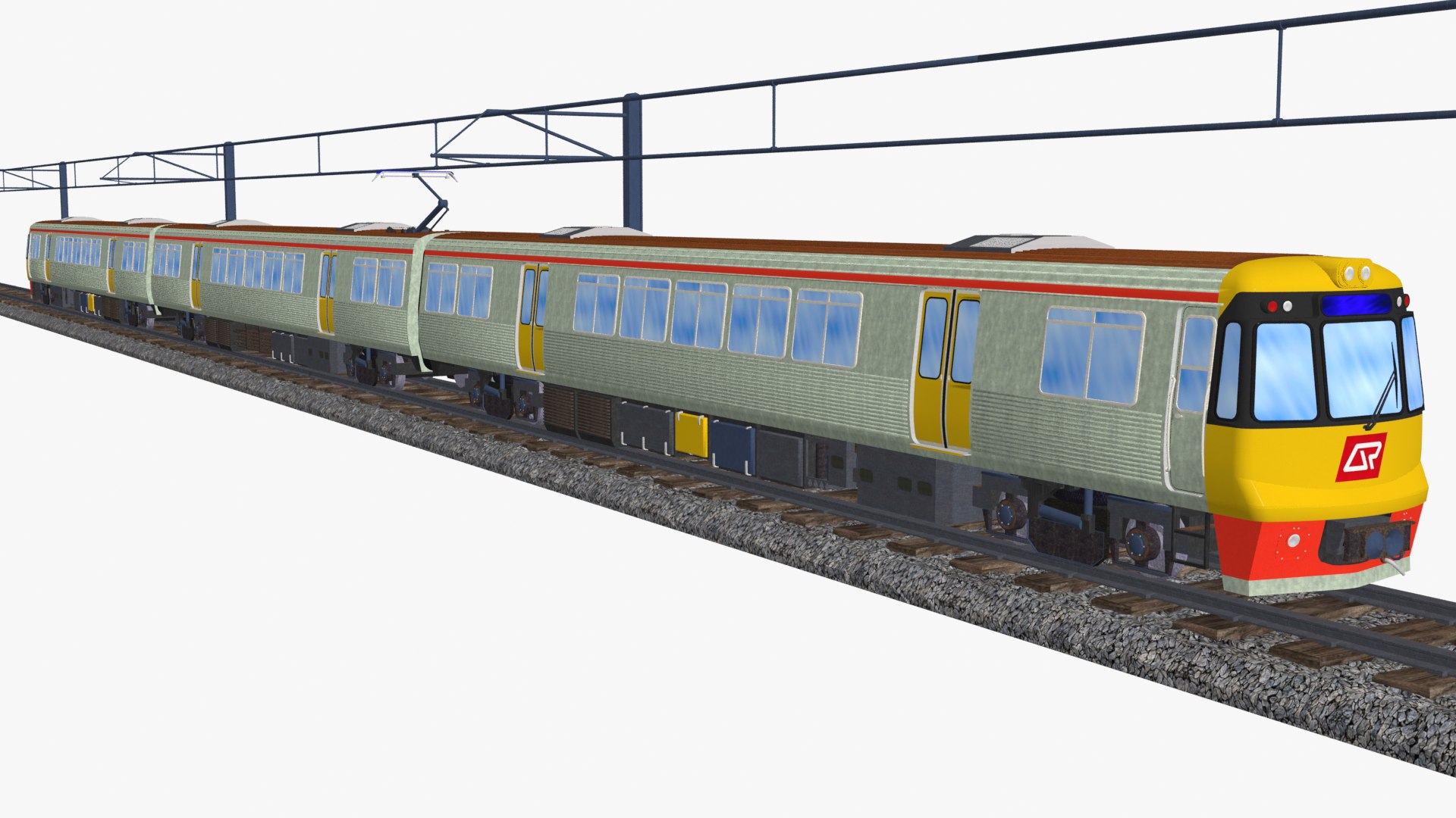 Queensland Rail Emu - Electric Australian Urban Passenger Train 3D ...