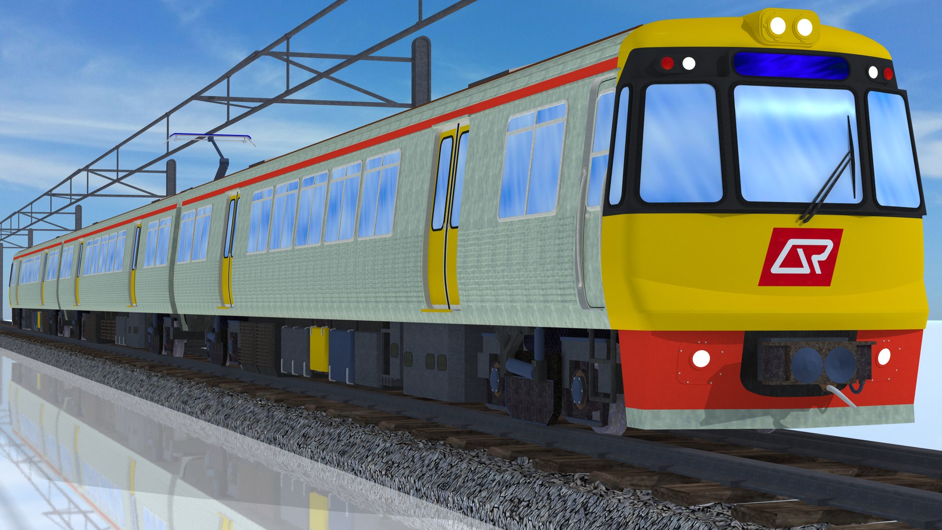 Queensland Rail Emu - Electric Australian Urban Passenger Train 3D ...