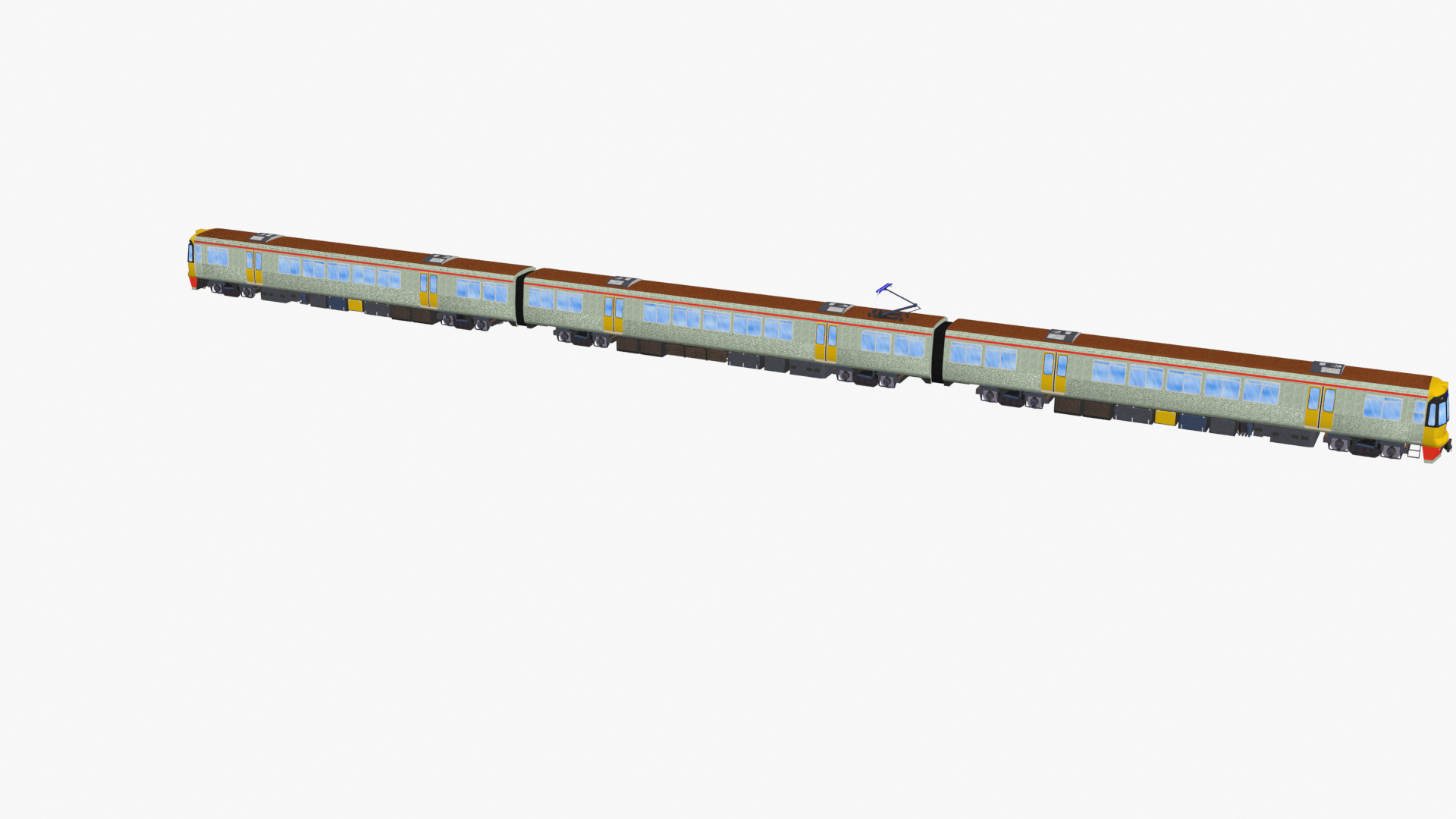 Queensland Rail Emu - Electric Australian Urban Passenger Train 3D ...