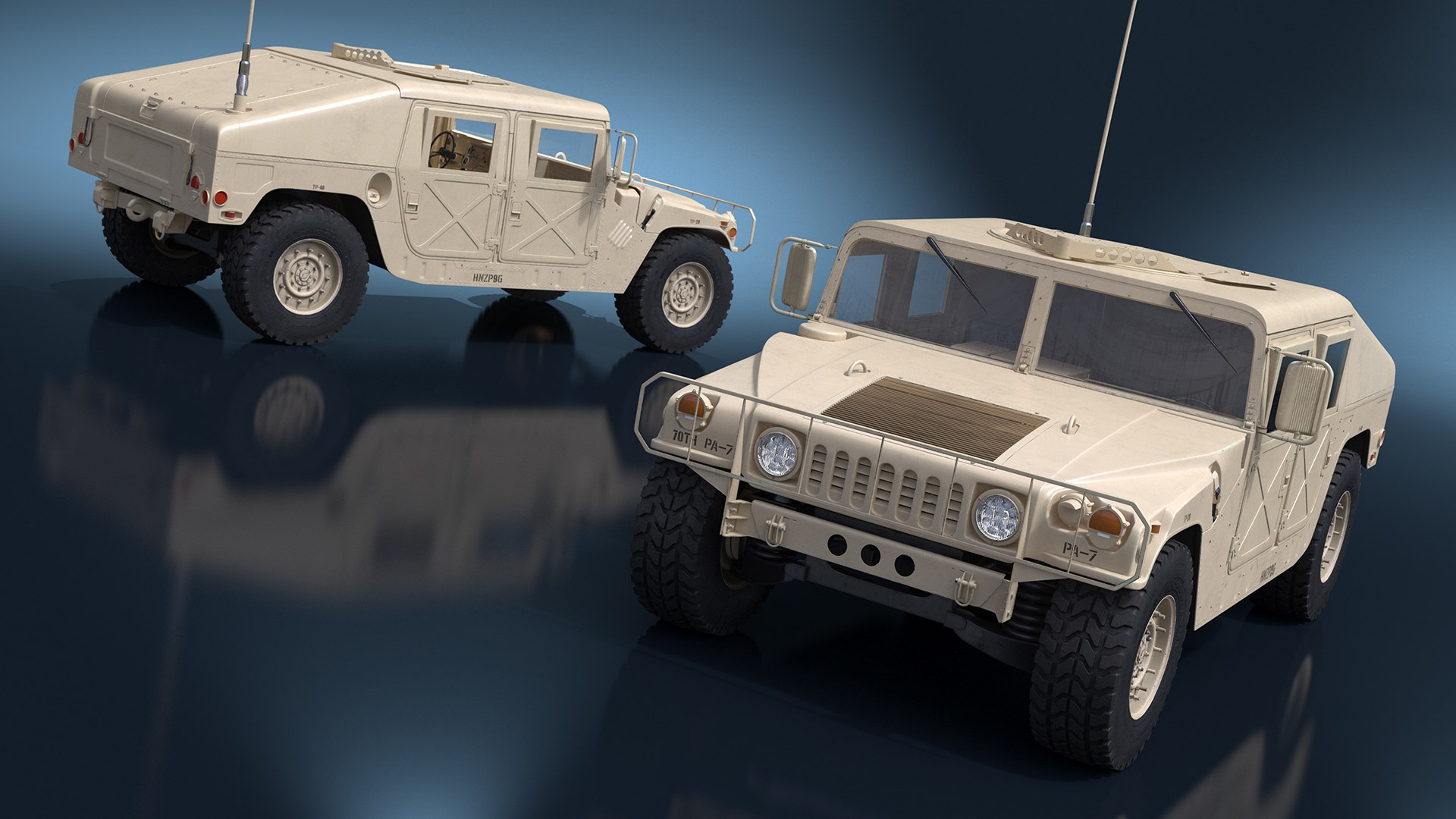 Military Humvee Vehicle 3D Model - TurboSquid 2306885