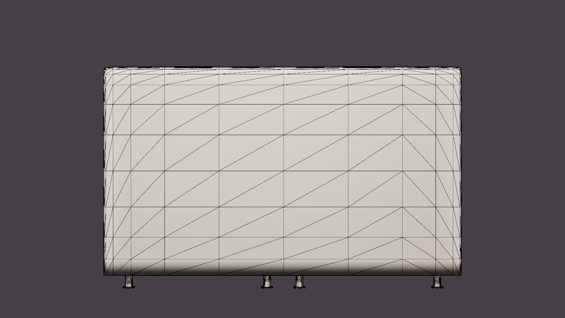 3D Layla Continental Bed 160 Light Gray - TurboSquid 2232769