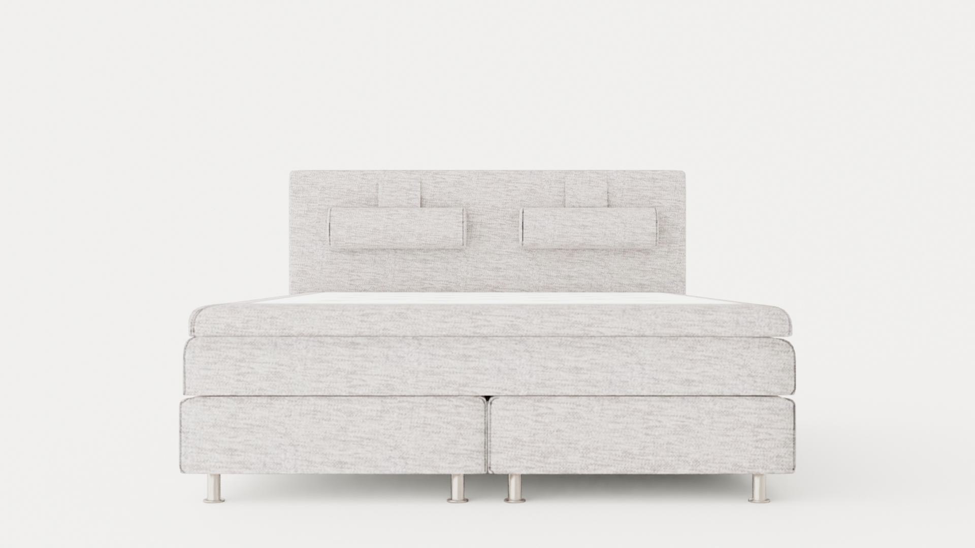 3D Layla Continental Bed 160 Light Gray - TurboSquid 2232769