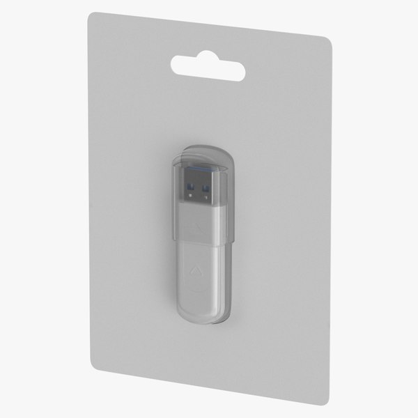 USB スティック パッケージ タイプ 03 ボックス ブランクおよび汎用レベル3Dモデル - TurboSquid 2132328