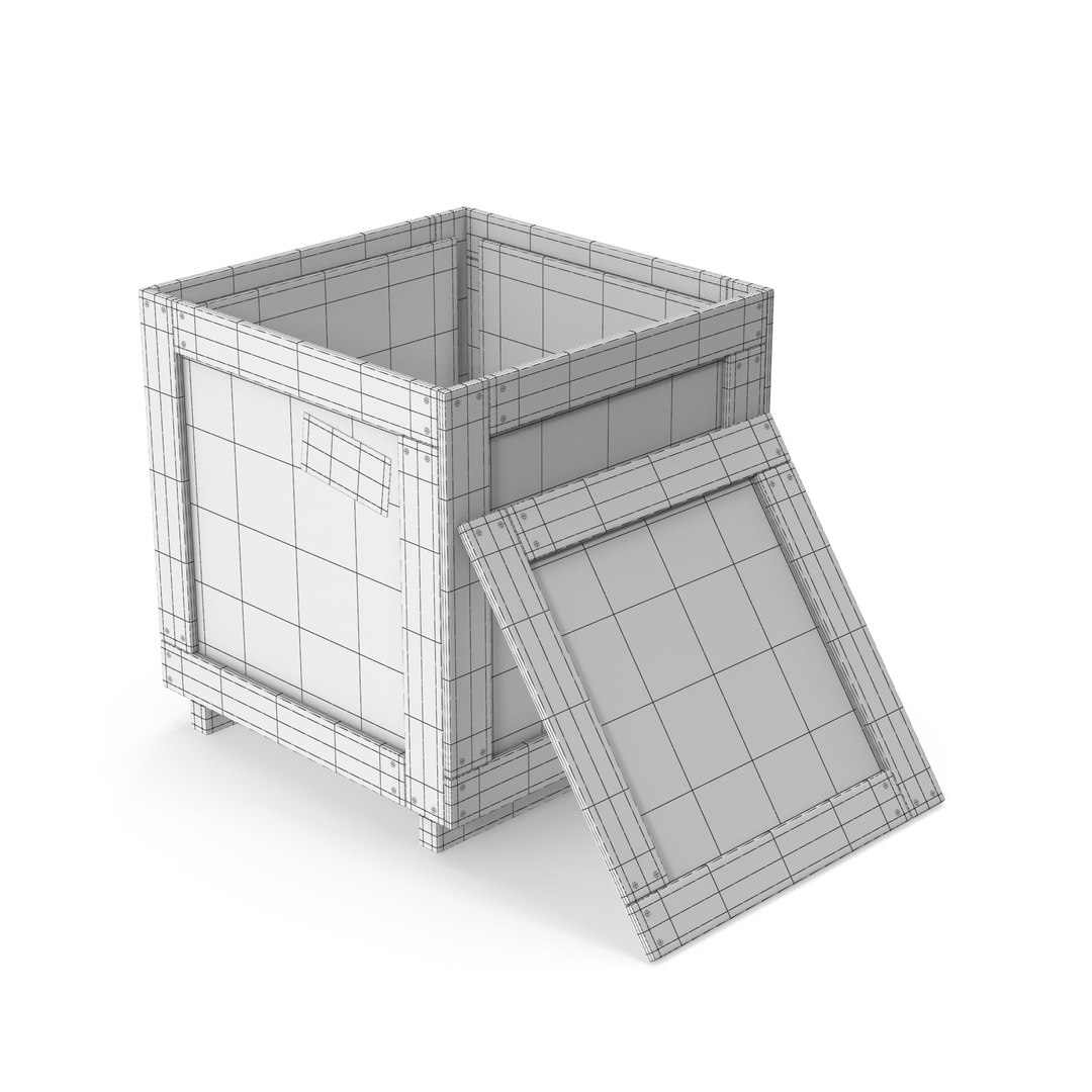 Cargo Crate Box Opened 3D Model - TurboSquid 2028032