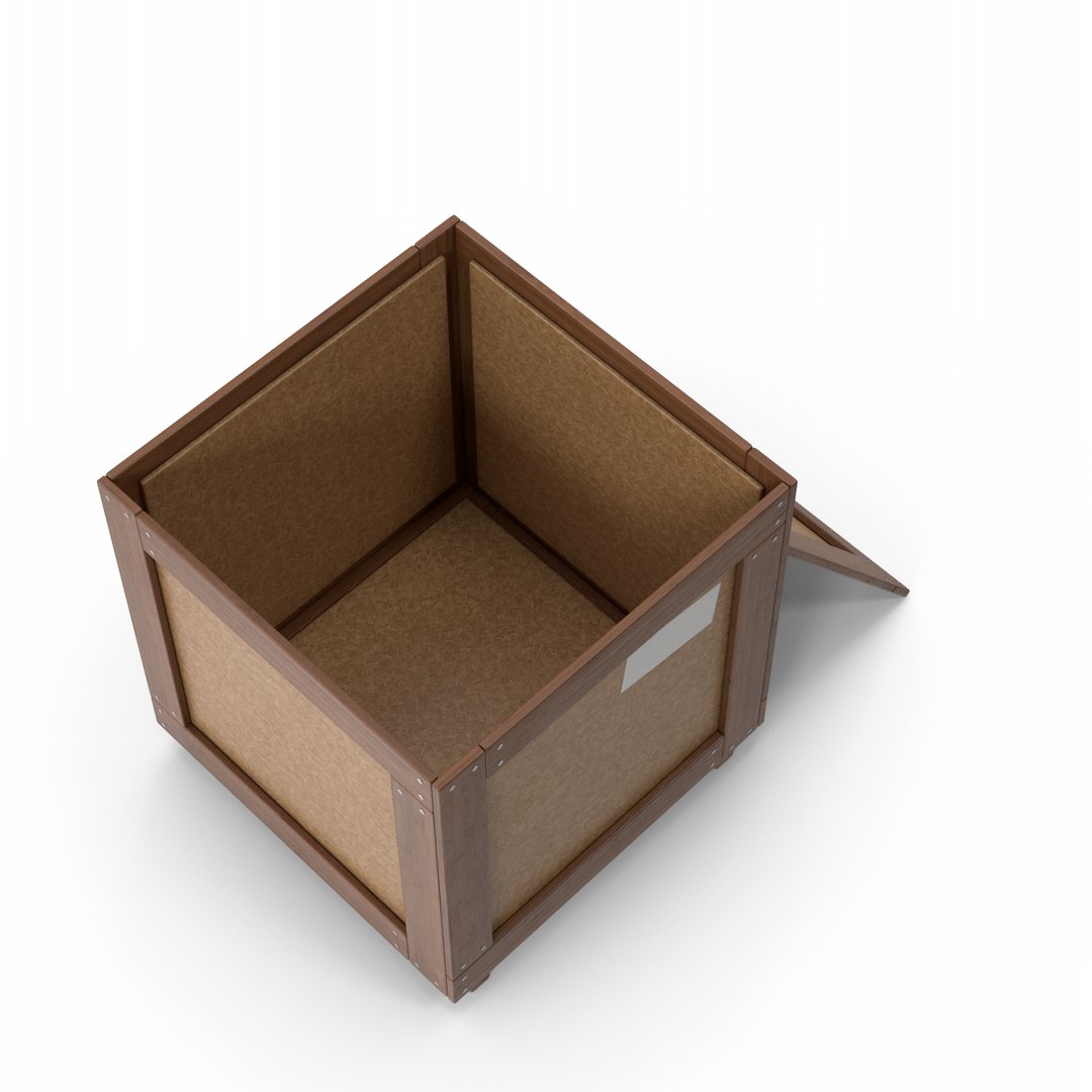 Cargo Crate Box Opened 3D Model - TurboSquid 2028032