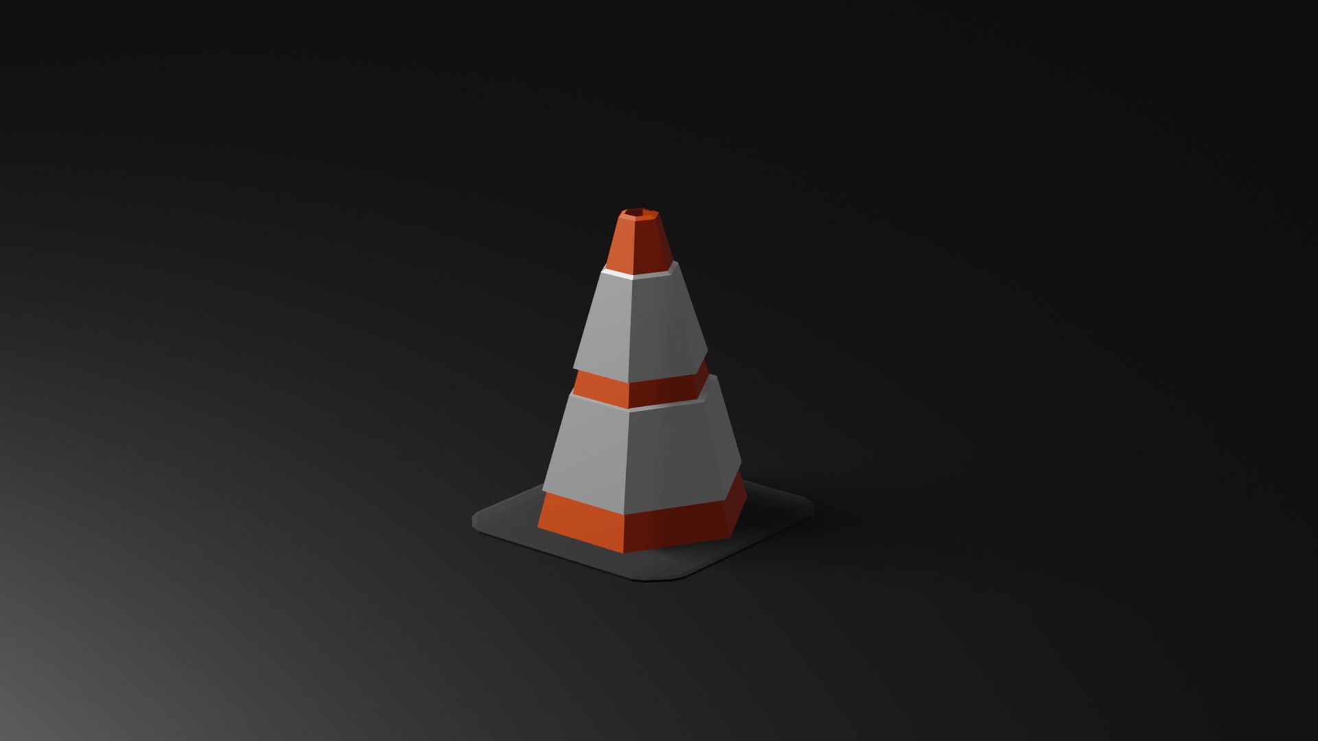 3D Lowpoly Set Of 2 Traffic Cones Model - TurboSquid 1970575